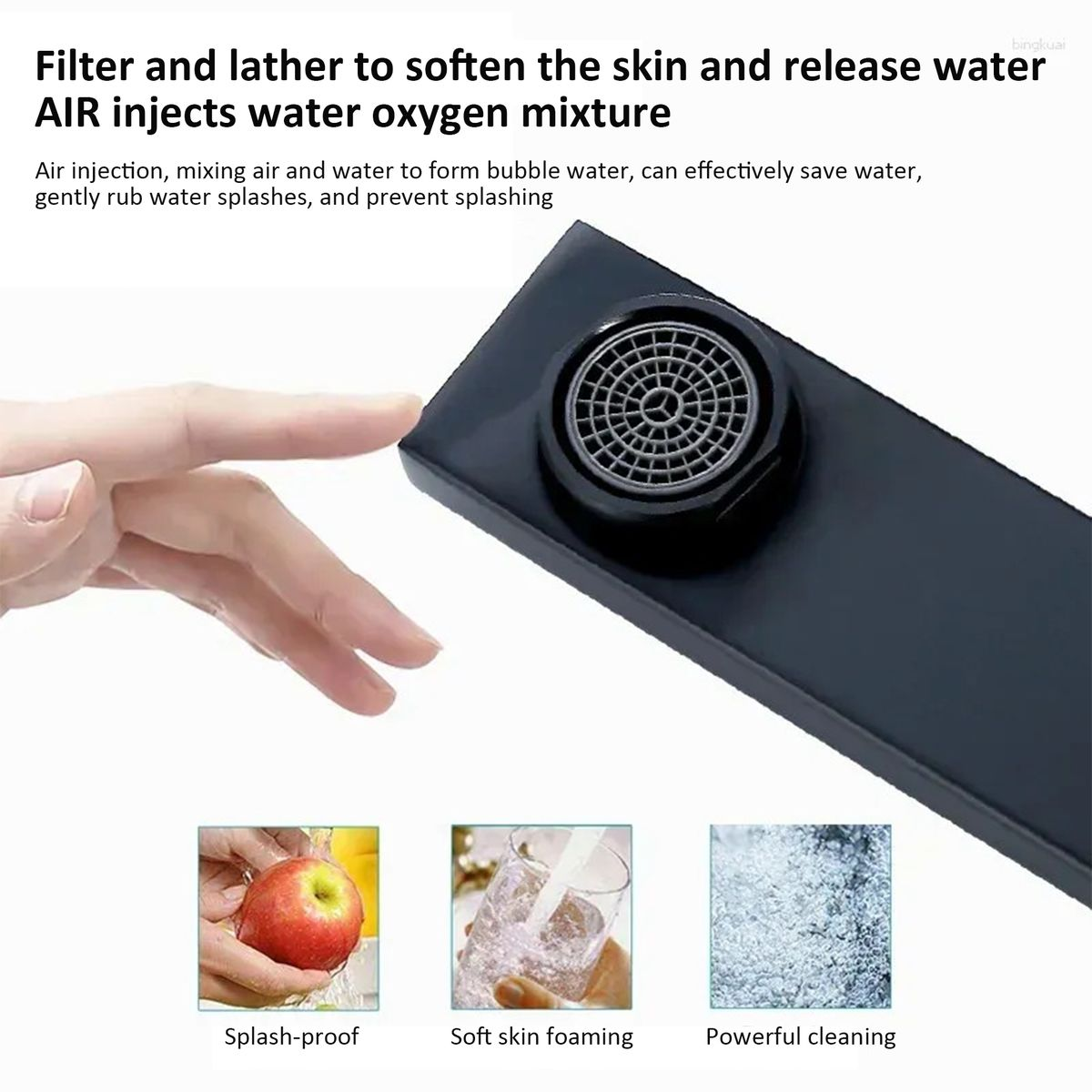 Copper Rotatable Faucet For Cold-Hot Water Splash Prevention With Tube ...