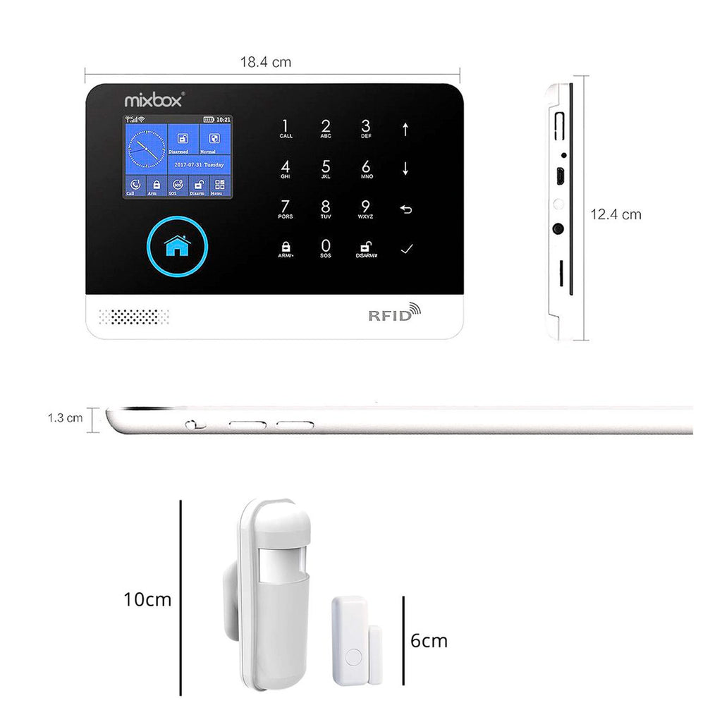 Mixbox Alarm Phone Call SMS WIFI Security System Wireless Kit – HEARTDECO