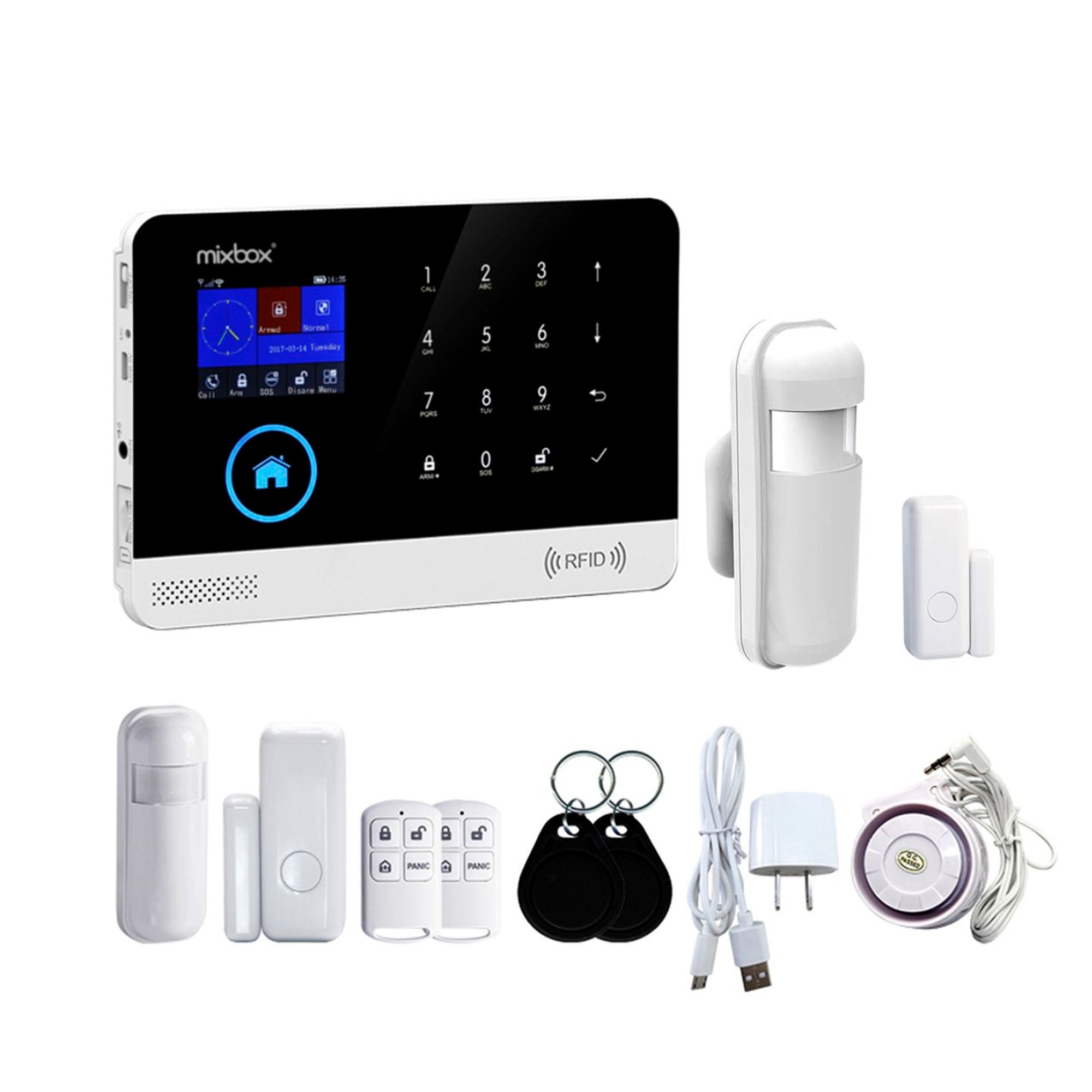 Mixbox Alarm Phone Call SMS WIFI Security System Wireless Kit – HEARTDECO