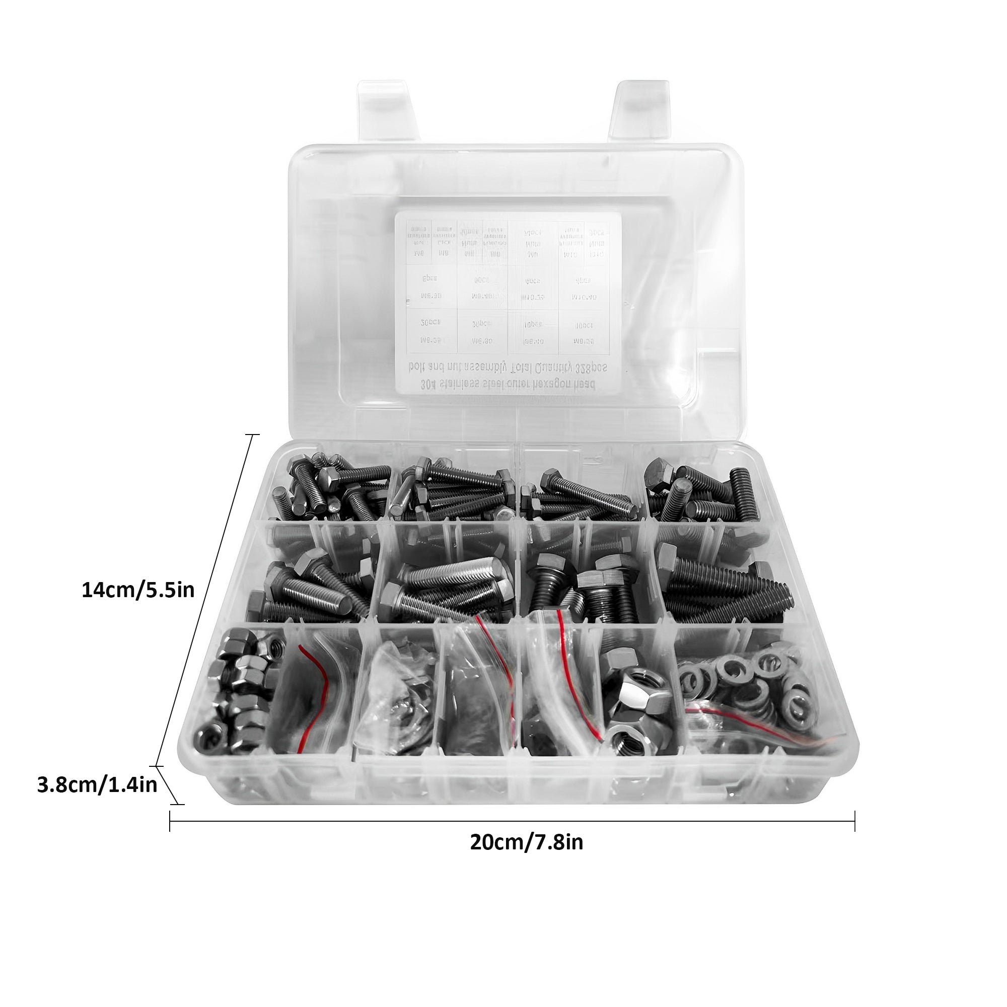 720Pcs Stainless Steel M3/M4/M5 Hex Bolts Nuts Set Kit – HEARTDECO