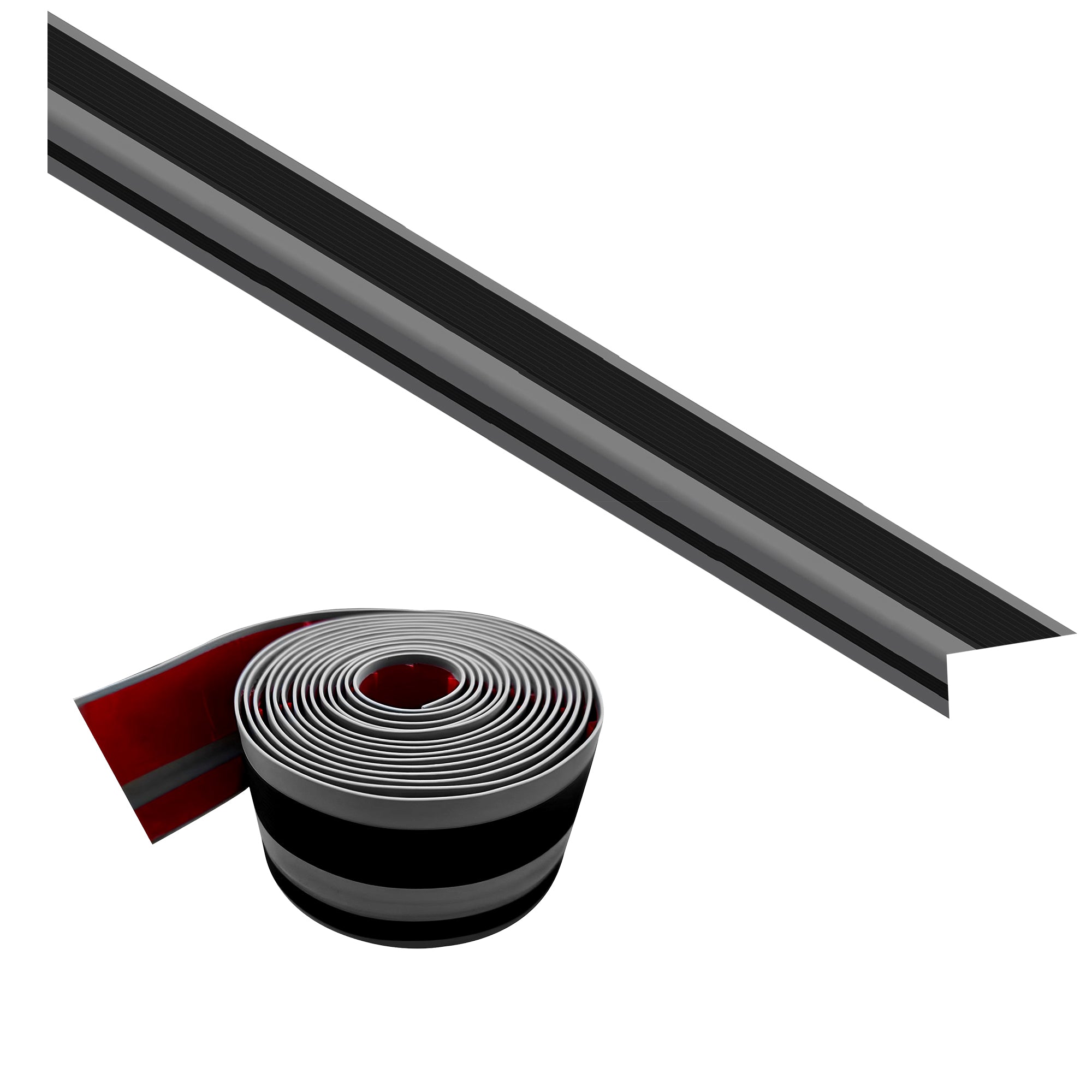 30m L Shape Vinyl Stair Self Adhesive Edge Strips Corner & Edge Guards ...