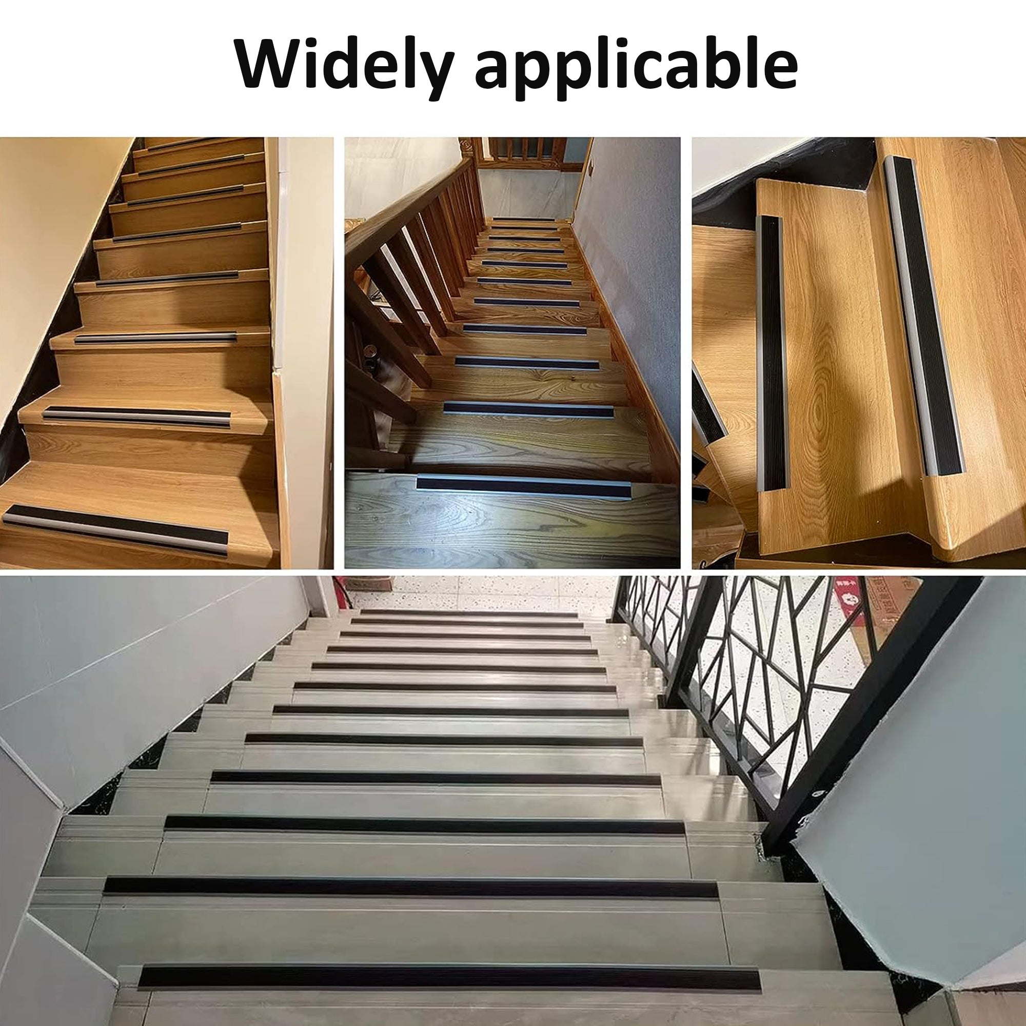 30m L Shape Vinyl Stair Self Adhesive Edge Strips Corner & Edge Guards ...