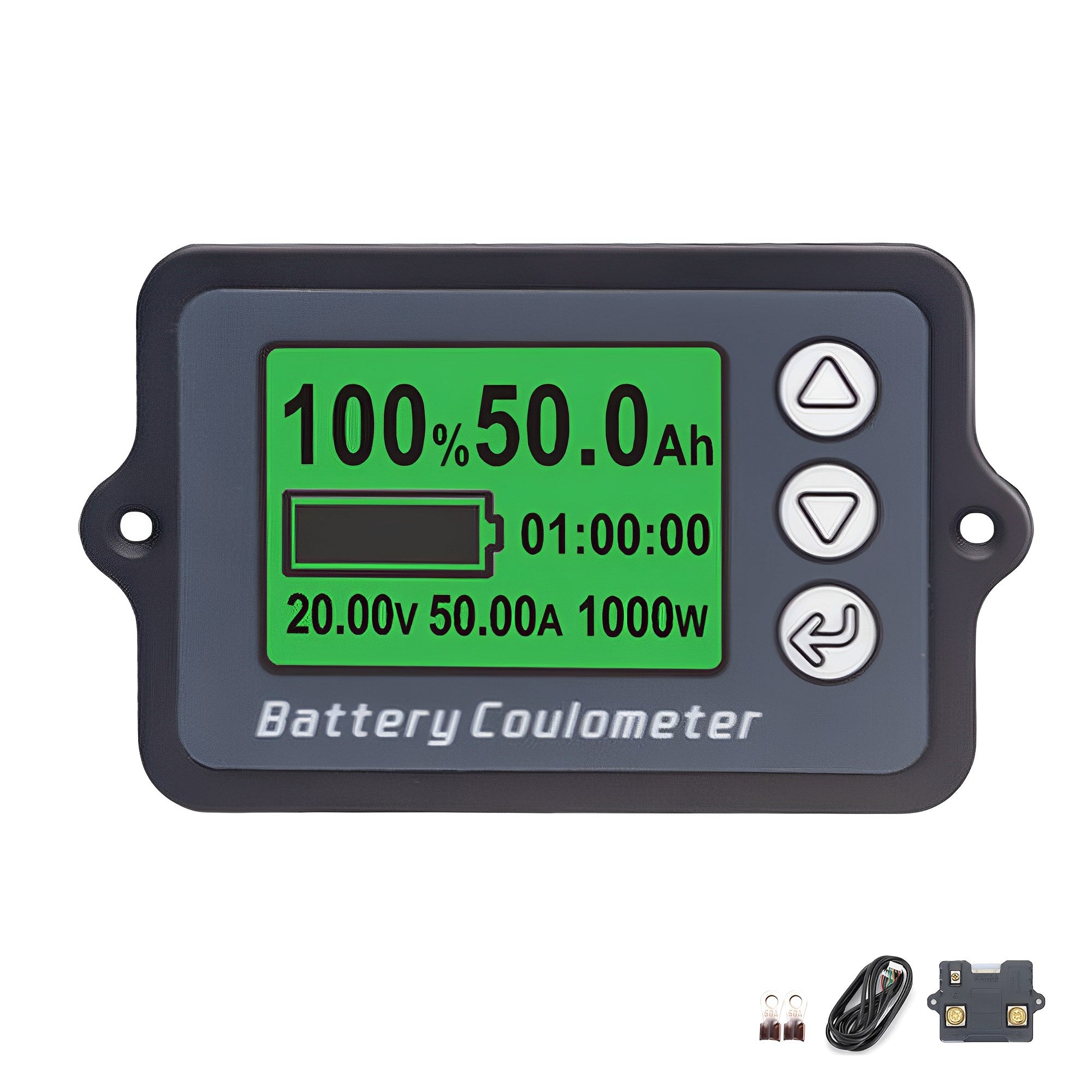 12V 50A Battery Power Monitor Coulomb Counter with LCD Display – HEARTDECO