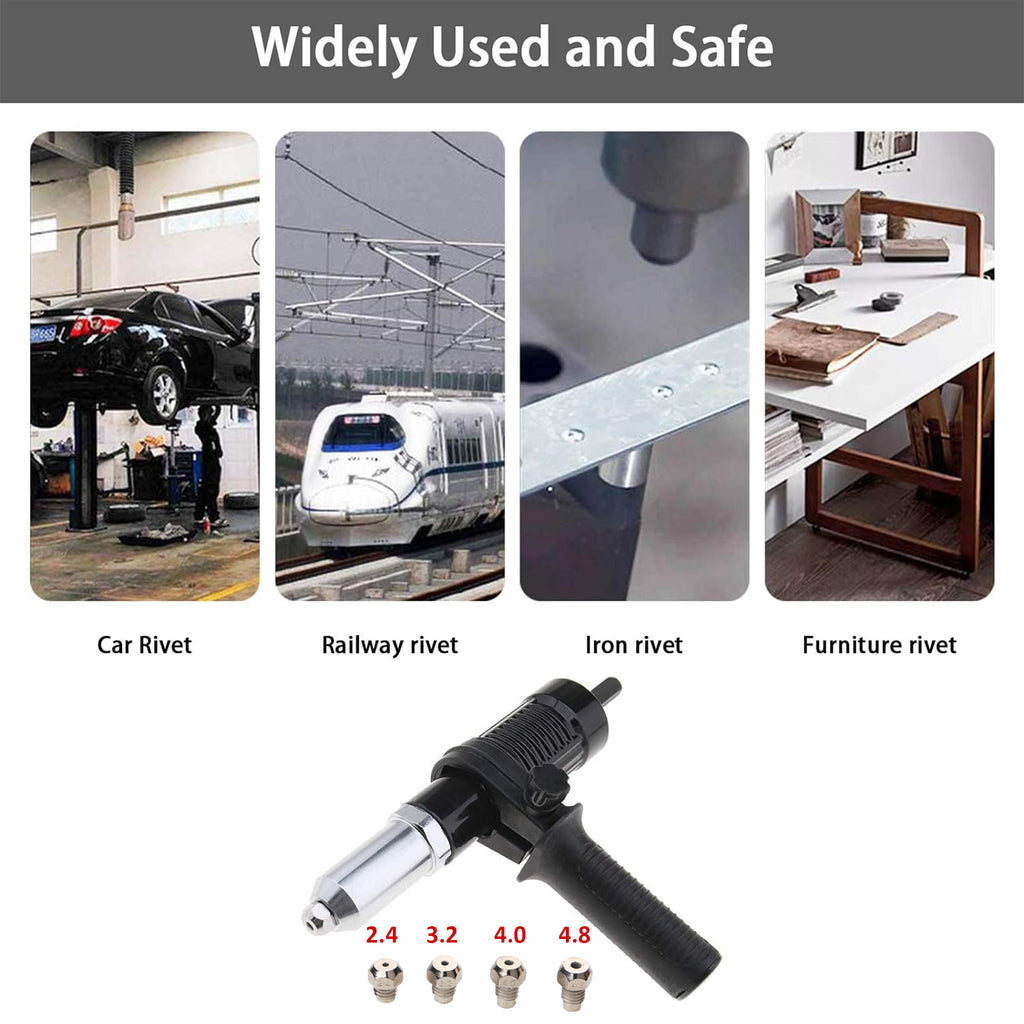 Rivet Gun Conversion Adapter With Handle – HEARTDECO