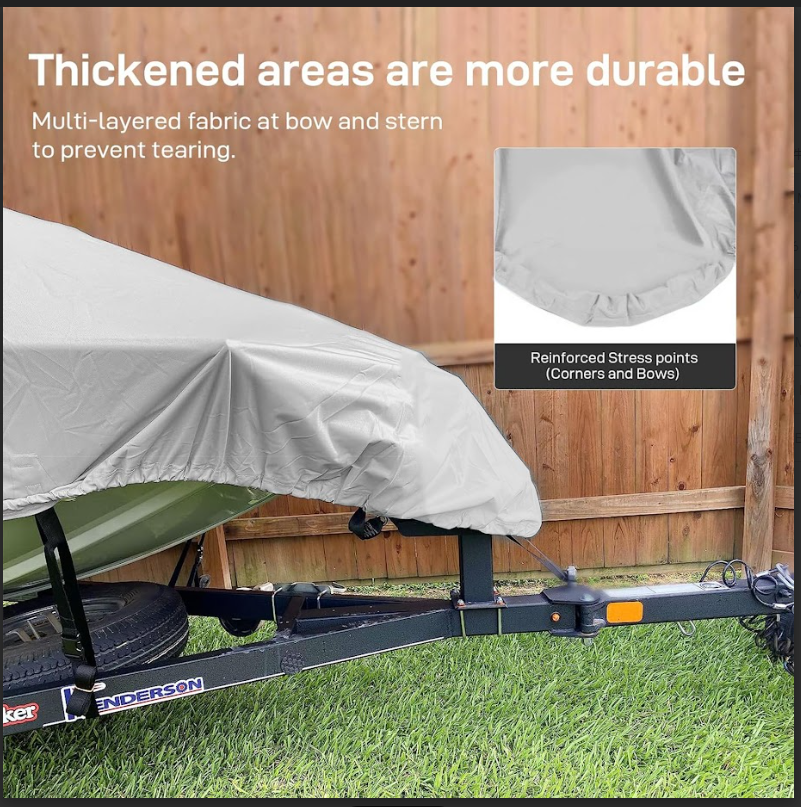 10Ft Waterproof Trailer Cover For Auto Gear Trailer with Nose Cone ...