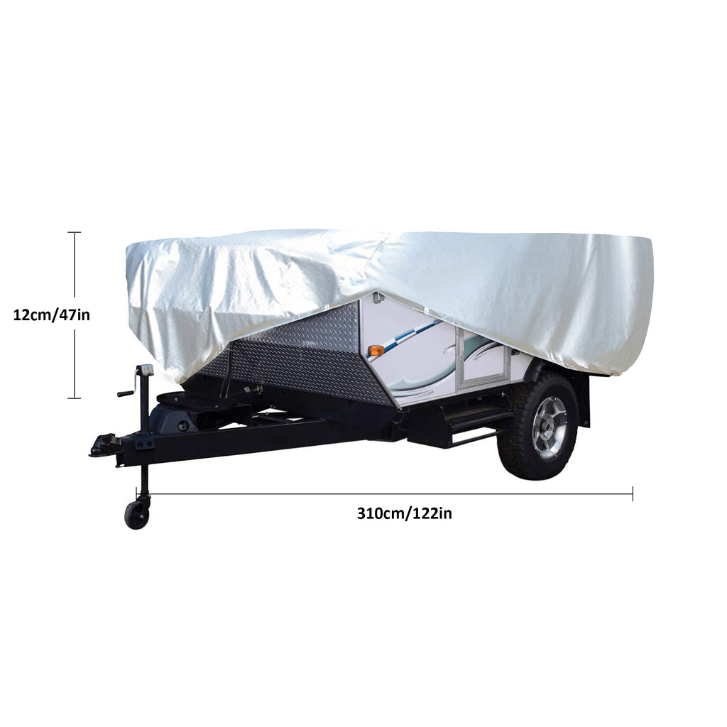 10Ft Waterproof Trailer Cover For Auto Gear Trailer with Nose Cone ...