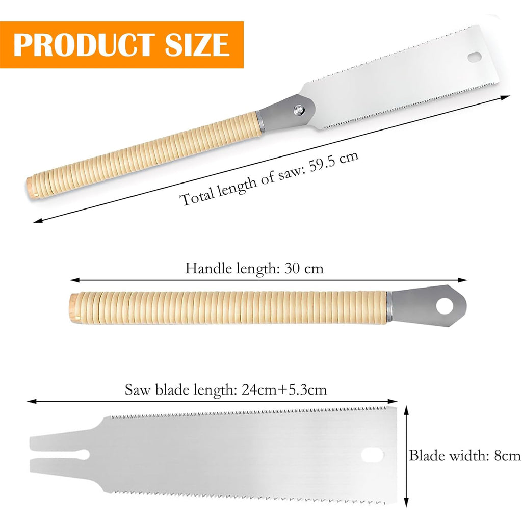 2-in-1 Double-Edged Blade Hand Saw, Rip & Crosscut – HEARTDECO