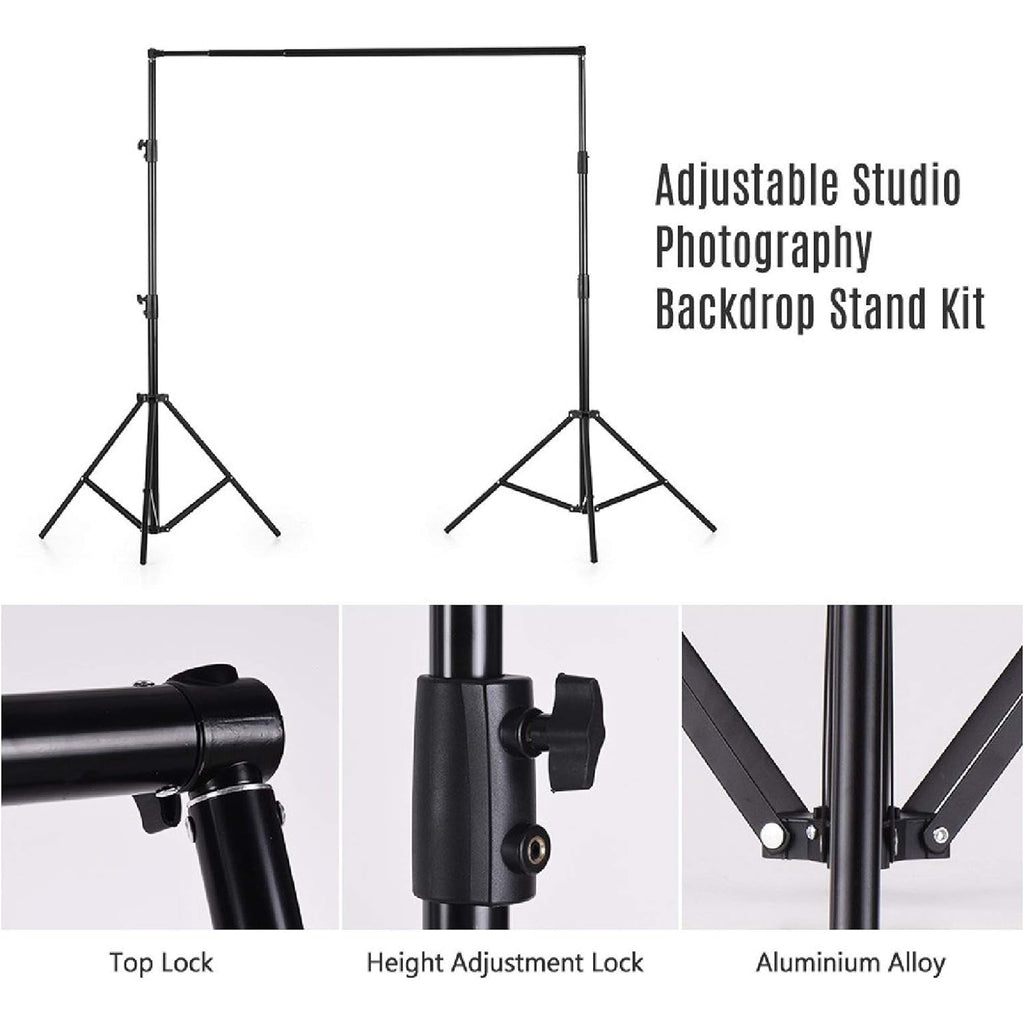 2.6M x 3M Photography Backdrop Stand Kit – HEARTDECO
