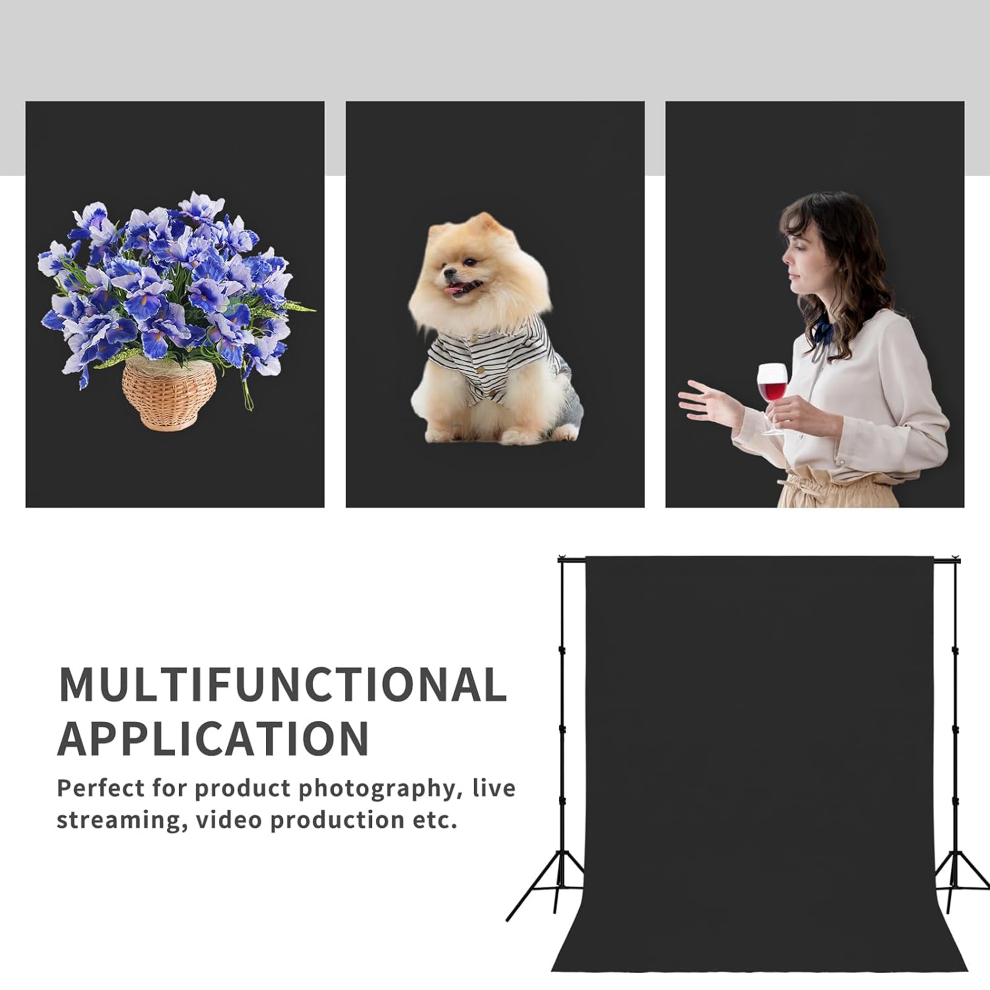 1.5m x 3m Photo Backdrop Screen Cloth Sheet Foldable For Studio Shooti ...