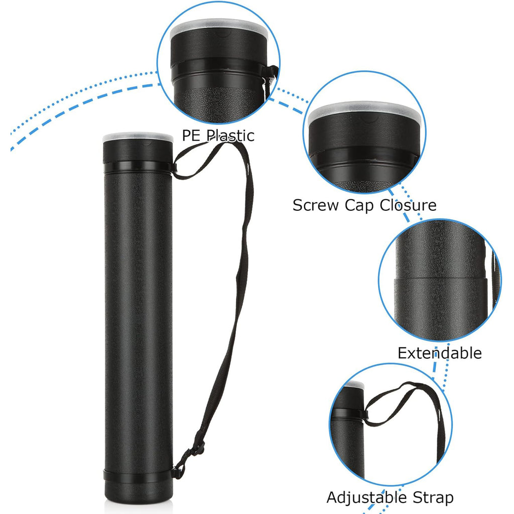 Mix Box Expandable Poster Artwork Document Storage Tube with Strap ...