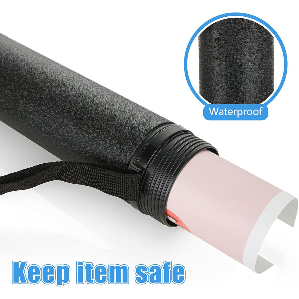 Mix Box Expandable Poster Artwork Document Storage Tube with Strap ...