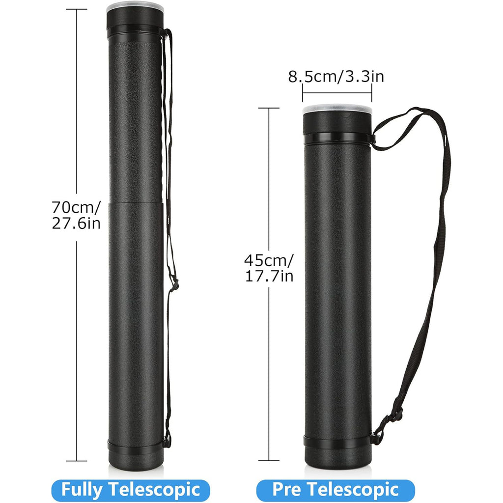 Mix Box Expandable Poster Artwork Document Storage Tube with Strap ...