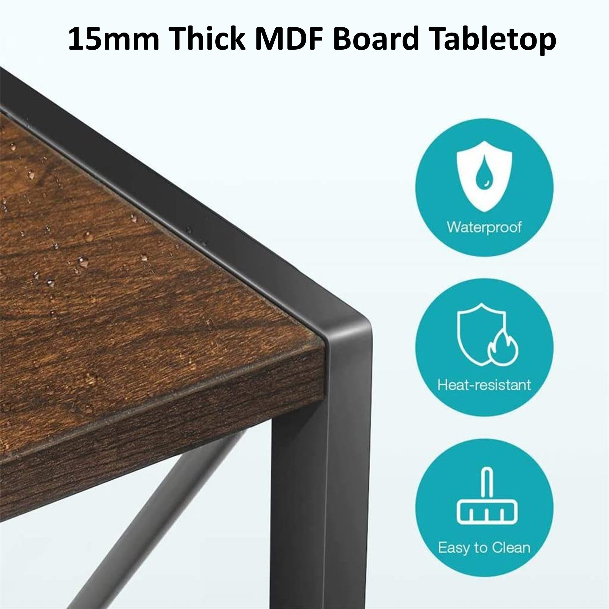 Folding Computer Desk Study Table 120cm x 60cm – HEARTDECO