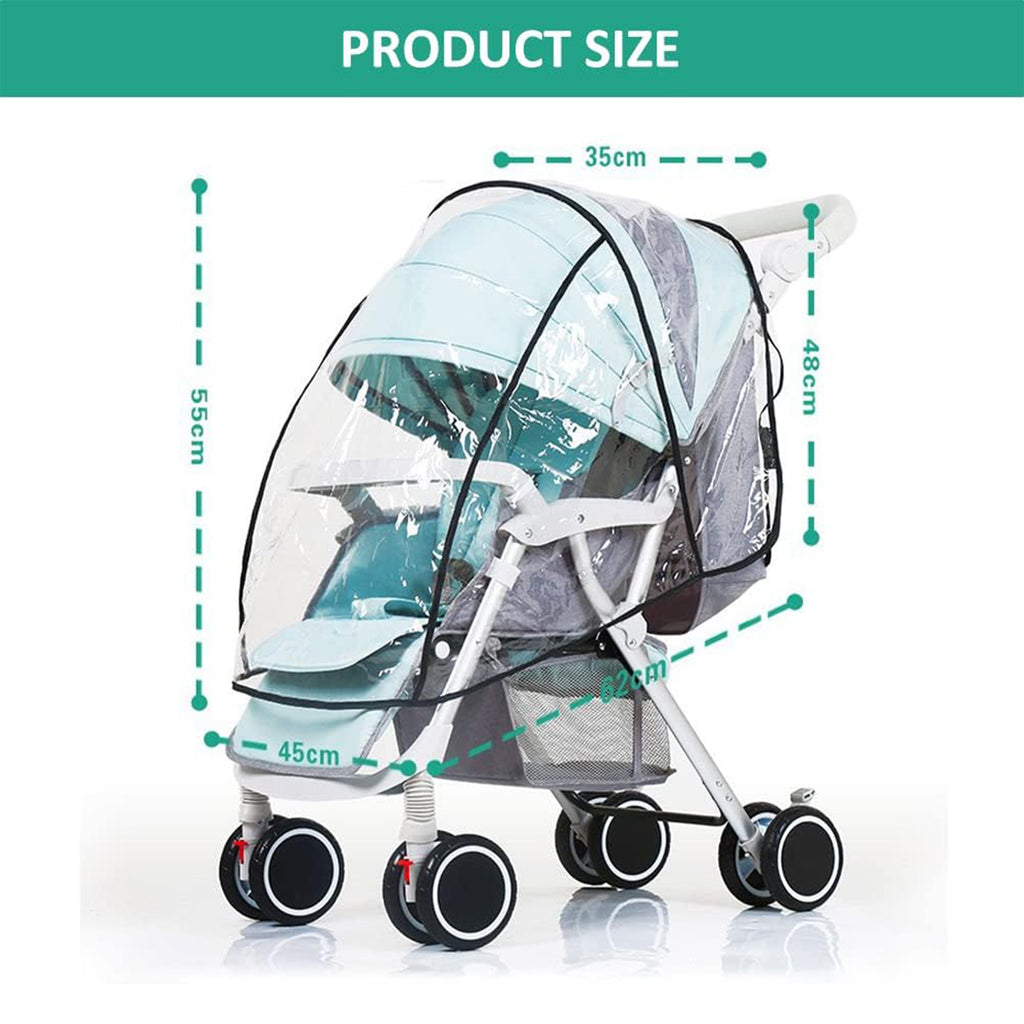 Universal Baby Stroller Rain Cover Waterproof Windproof Protection ...