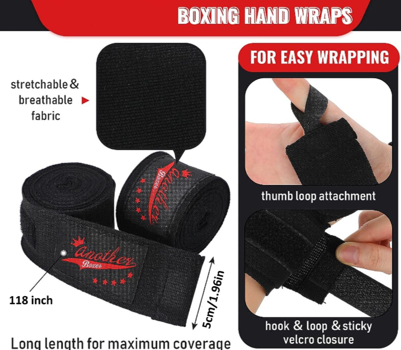 2 Piece Sport Gauntlets 118 Boxing Wraps – HEARTDECO