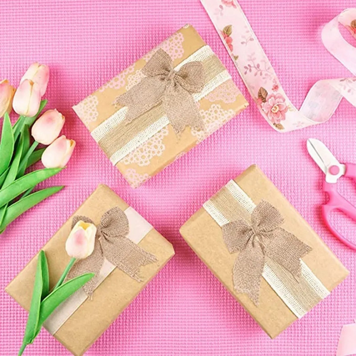 DIY Decoration Set With Christmas Bow & Hemp Rope – HEARTDECO