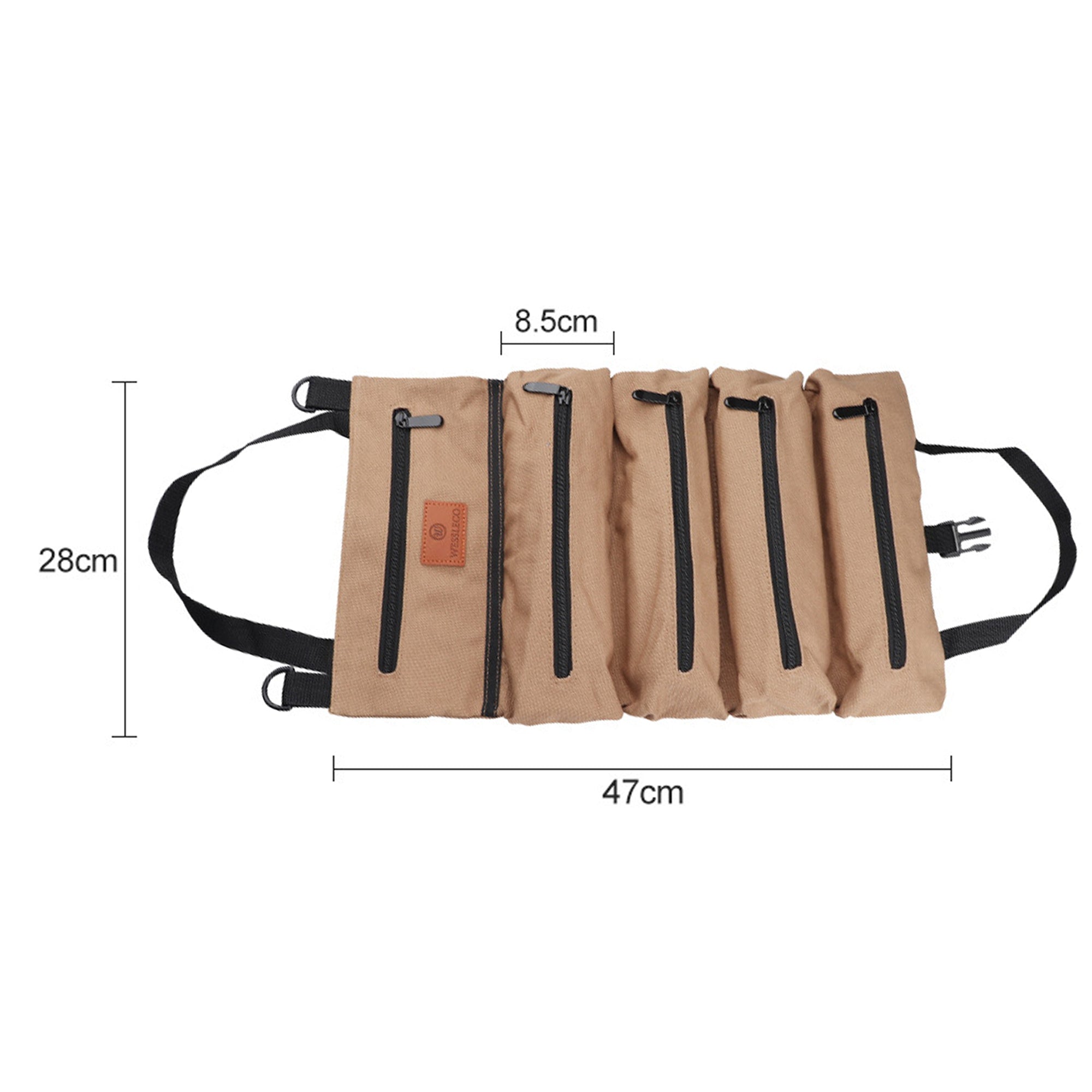 Roll Up Canvas Tool Storage Bag – HEARTDECO