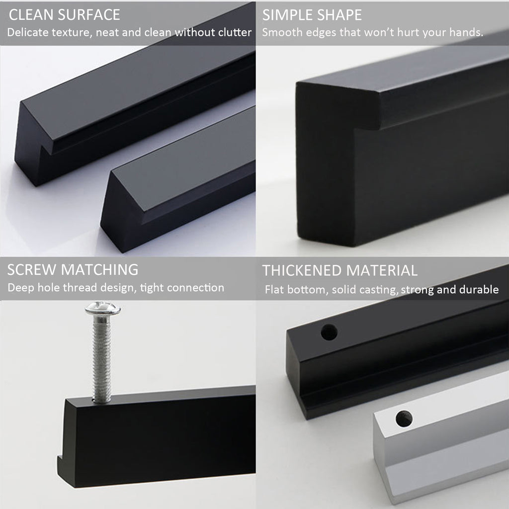 Pack of 4 Streamline Cabinet Handles Drawer Pulls - 20.5cm – HEARTDECO