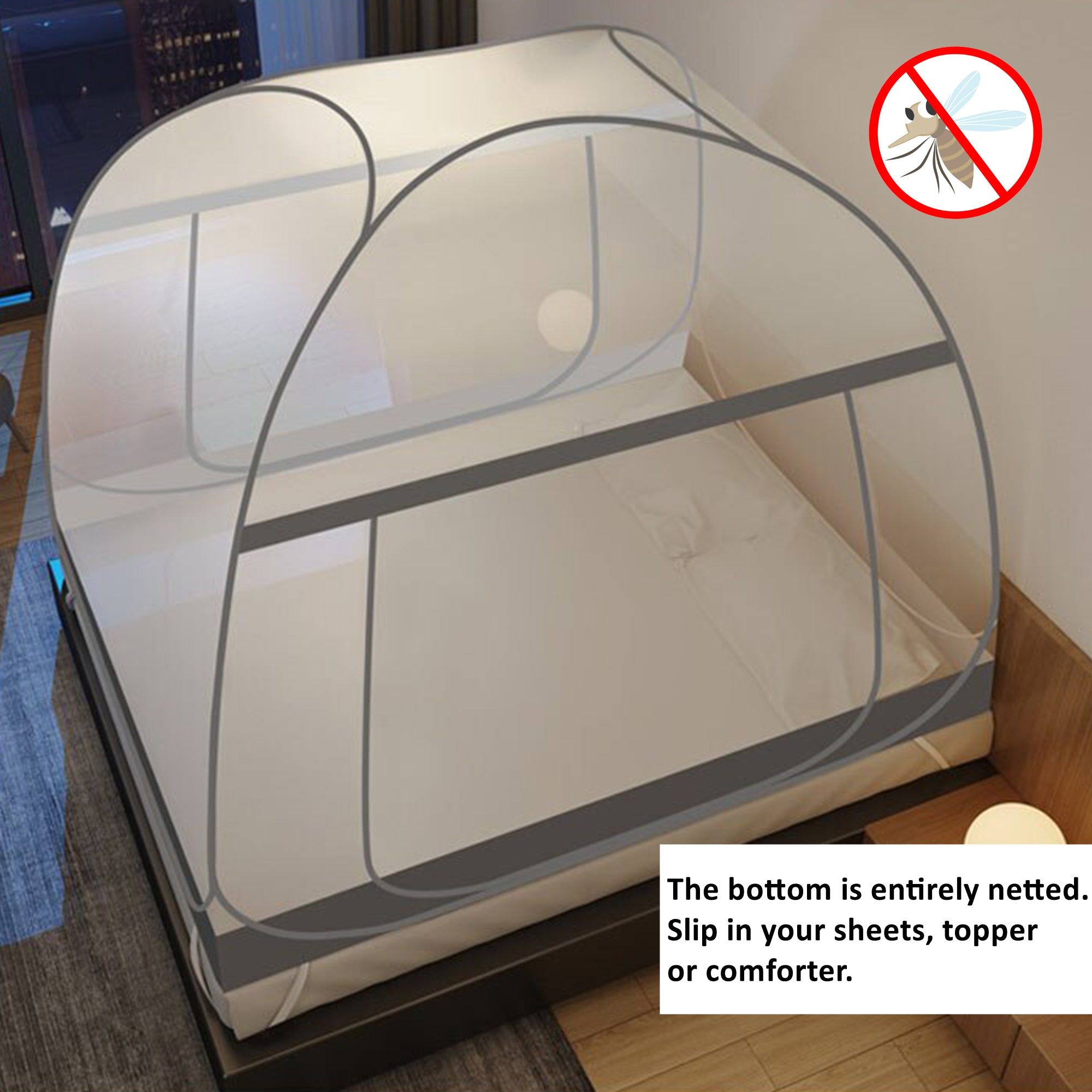 Complete Coverage Pop Up Mosquito Net - 1.8m – HEARTDECO