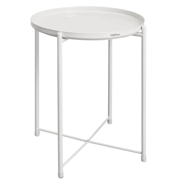 Round Metal Tray Side Table – HEARTDECO