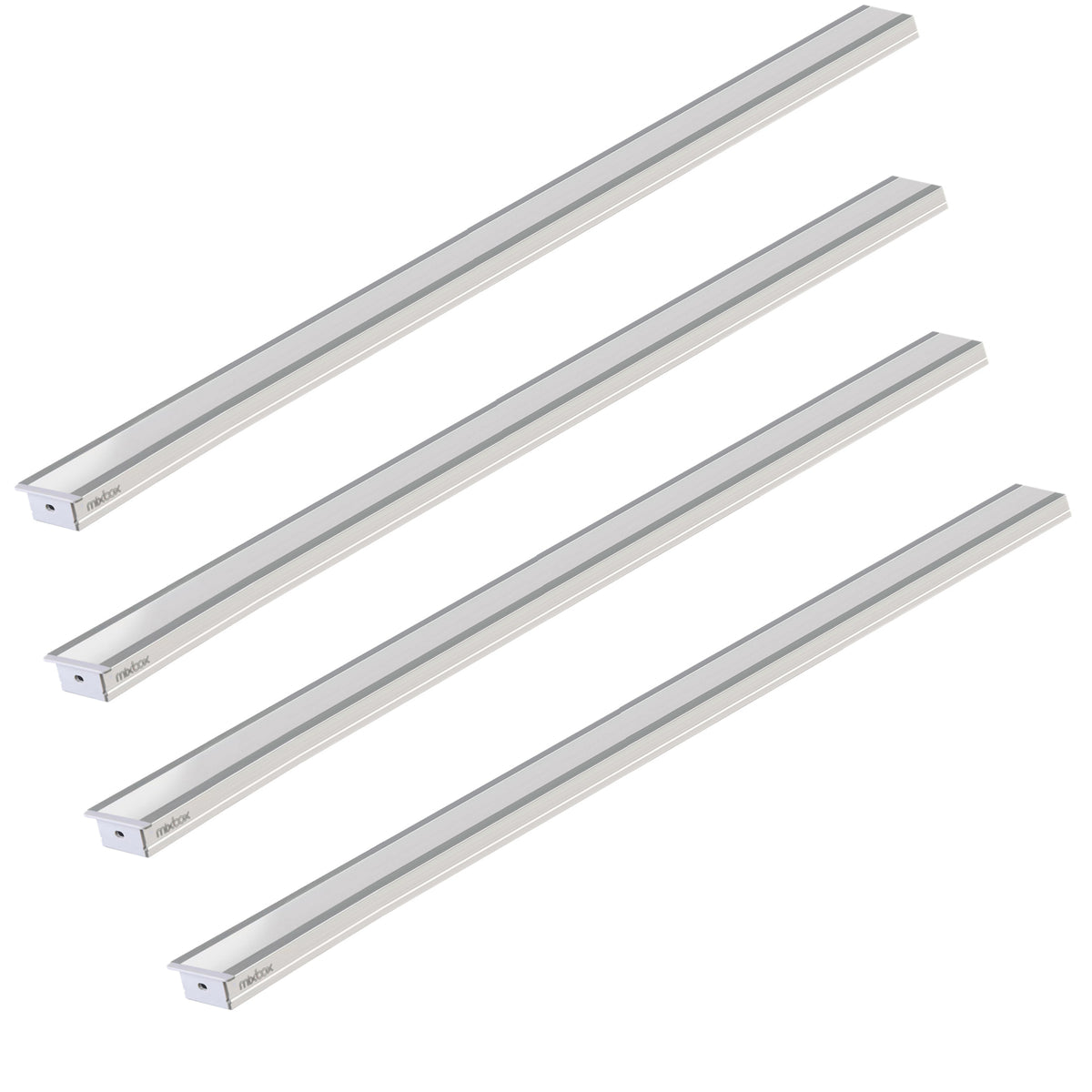 4 Pack 1.5m Aluminum LED Light Strip Cover - Silver – HEARTDECO