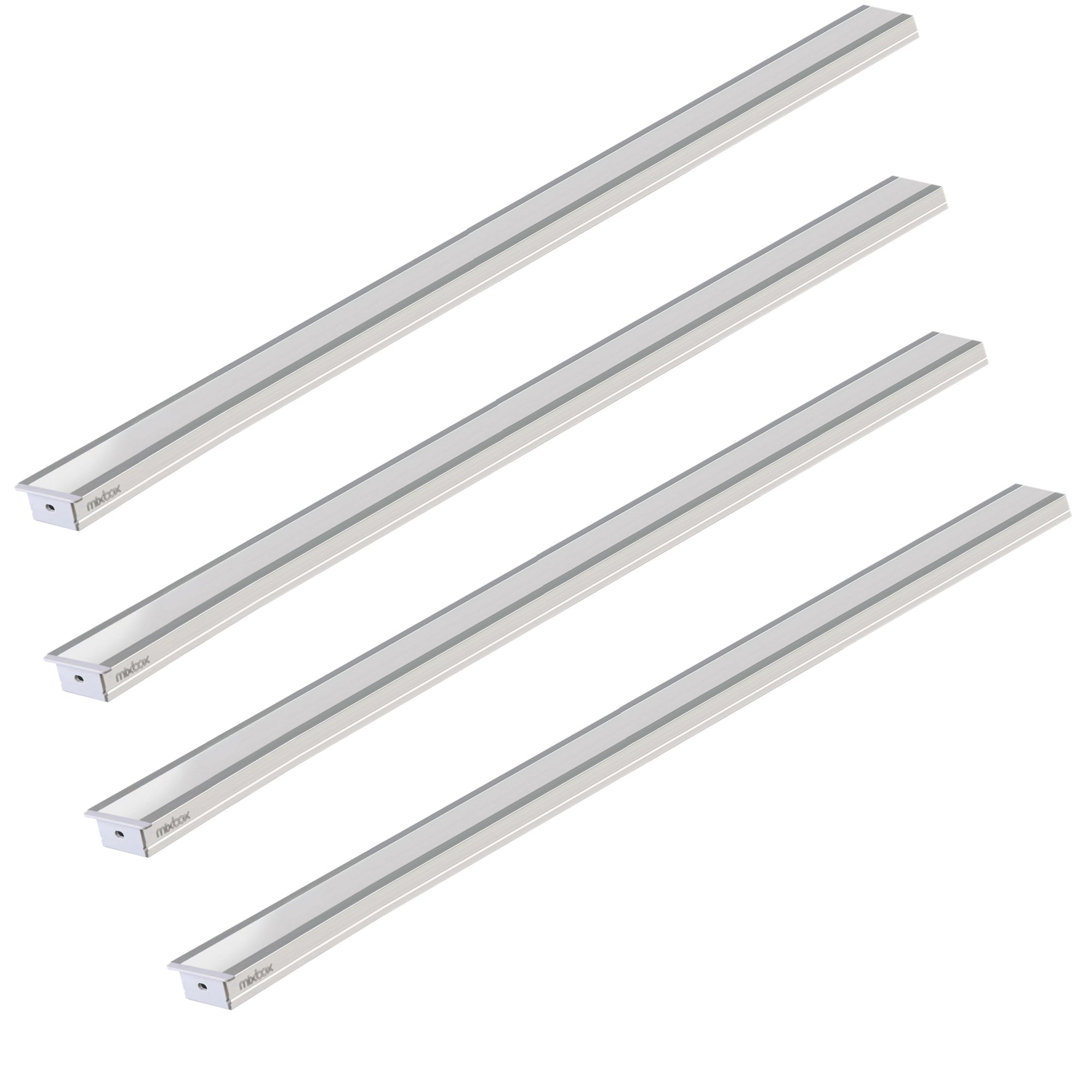 4 Pack 1.5m Aluminum LED Light Strip Cover - Silver – HEARTDECO