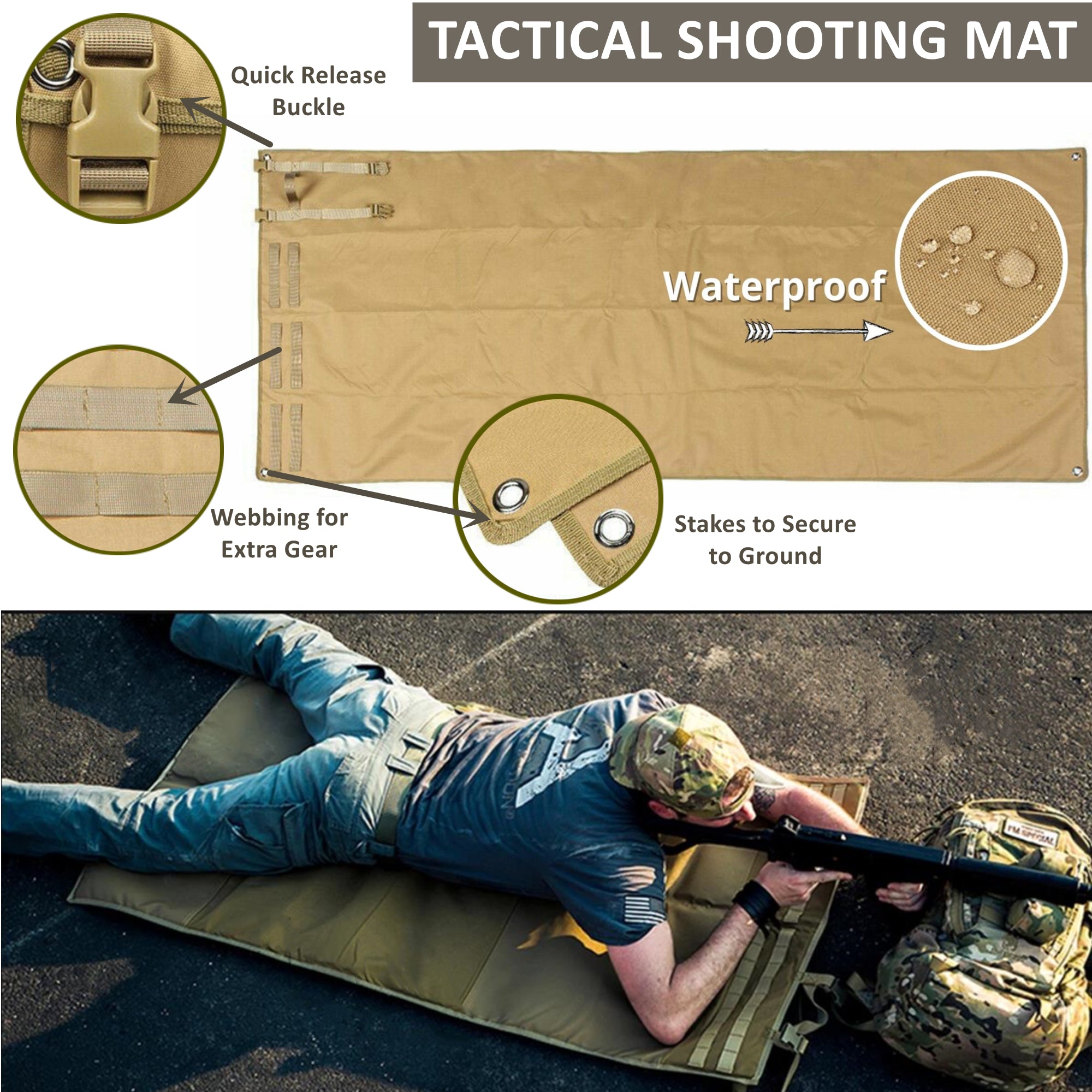Outdoor Shooting Mat & Shooting Rest Bag Set – HEARTDECO