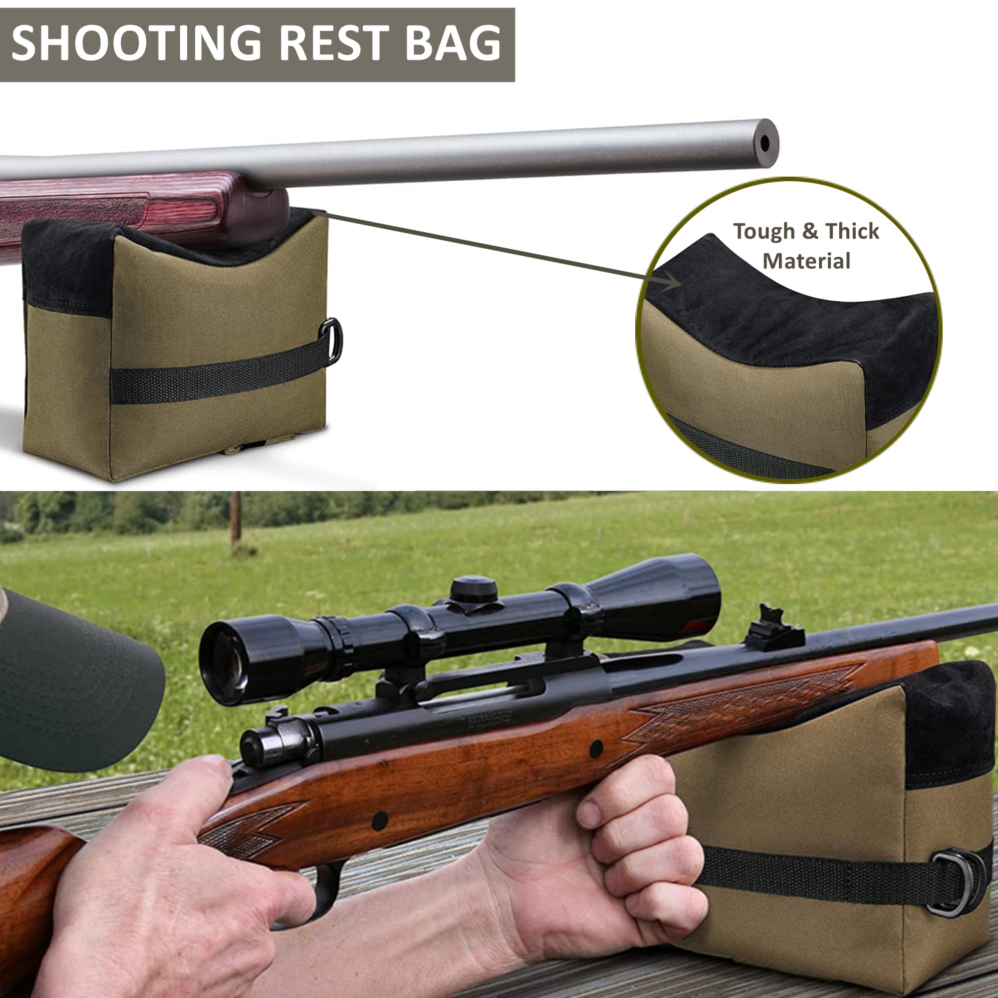 Outdoor Shooting Mat & Shooting Rest Bag Set – HEARTDECO