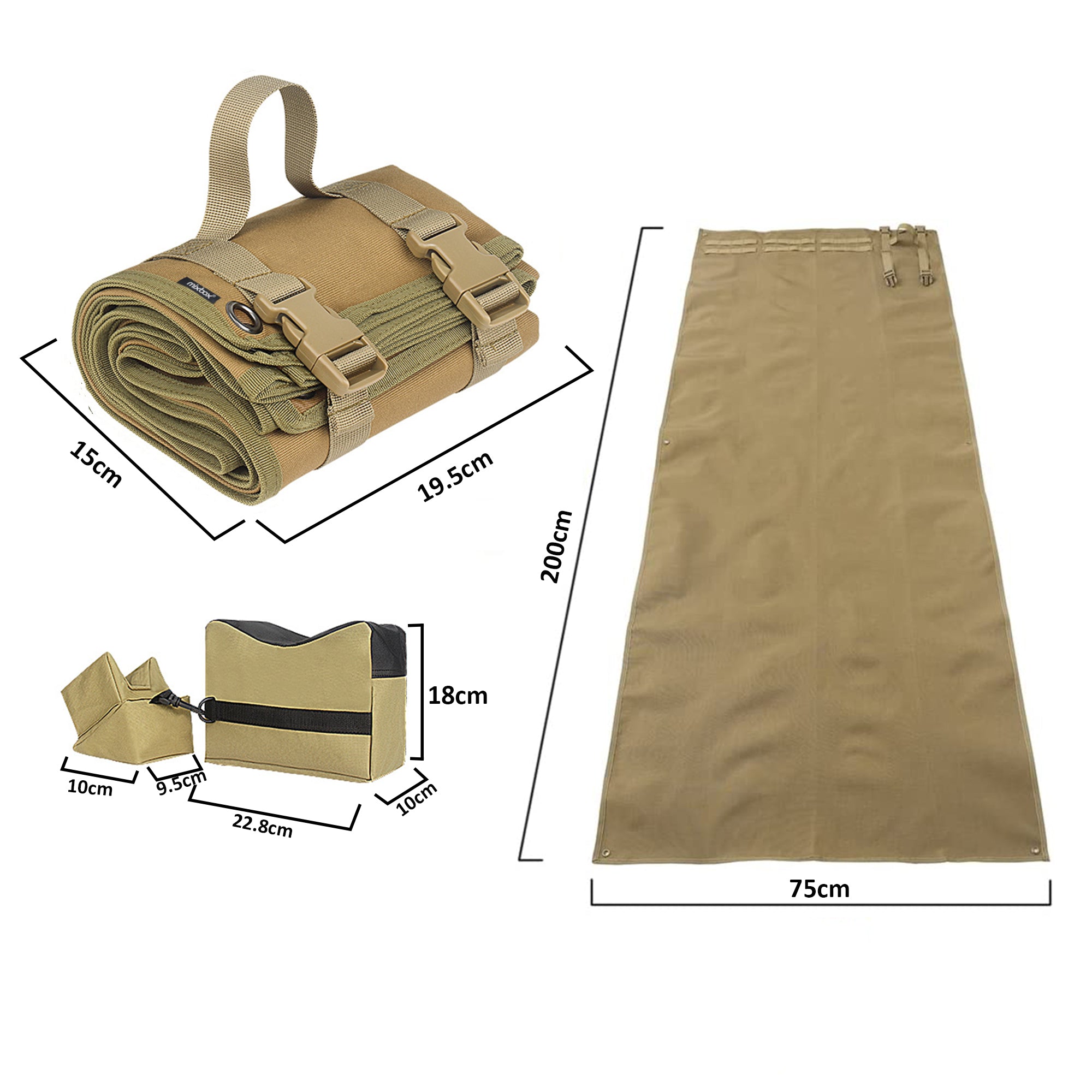 Outdoor Shooting Mat & Shooting Rest Bag Set – HEARTDECO