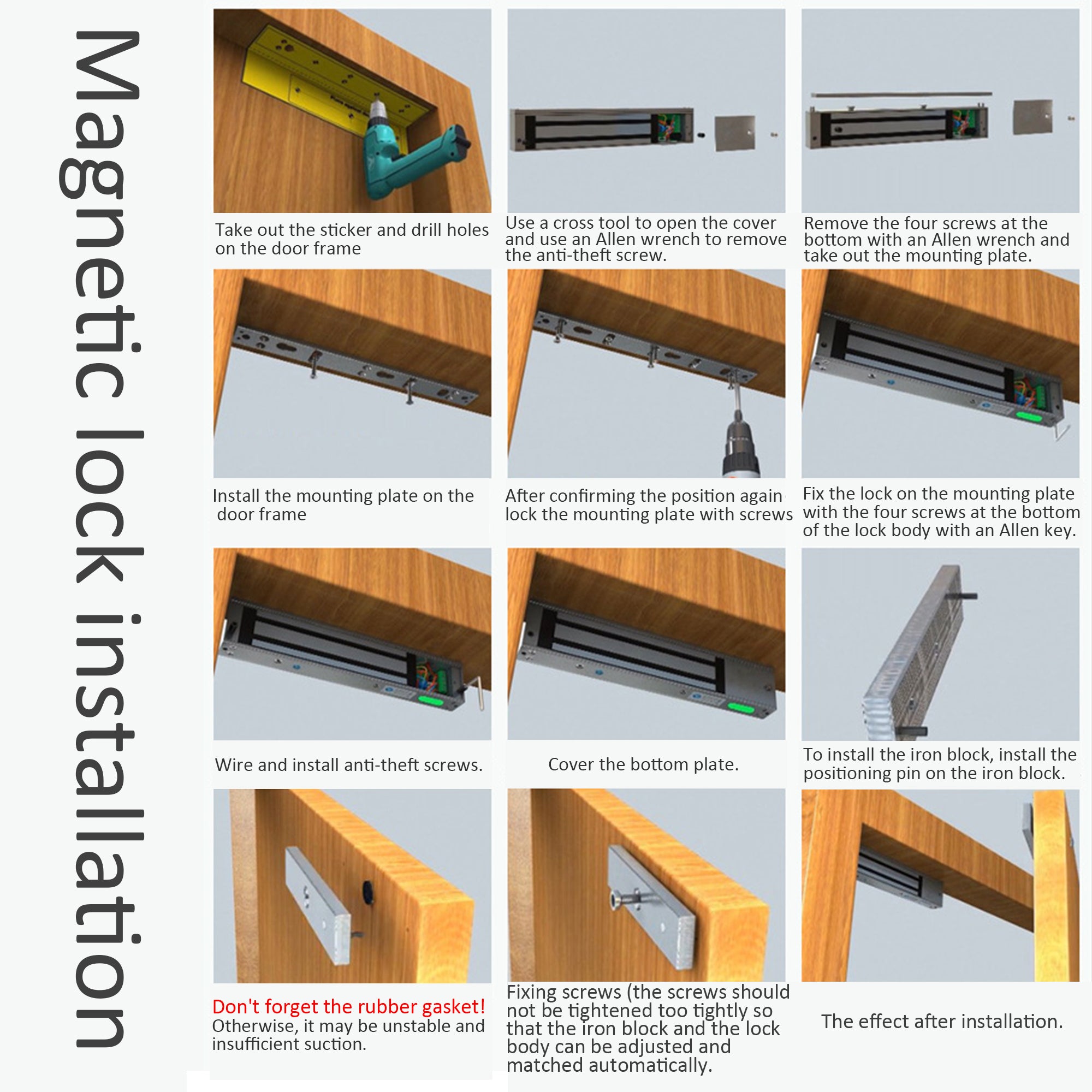 RFID Access Control Electromagnetic Lock Kit – HEARTDECO