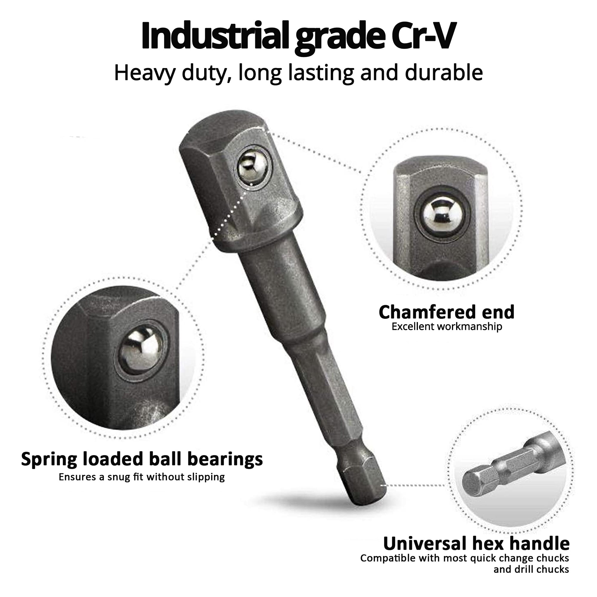 6Pcs Hex Socket Drill Bit Adapter – HEARTDECO