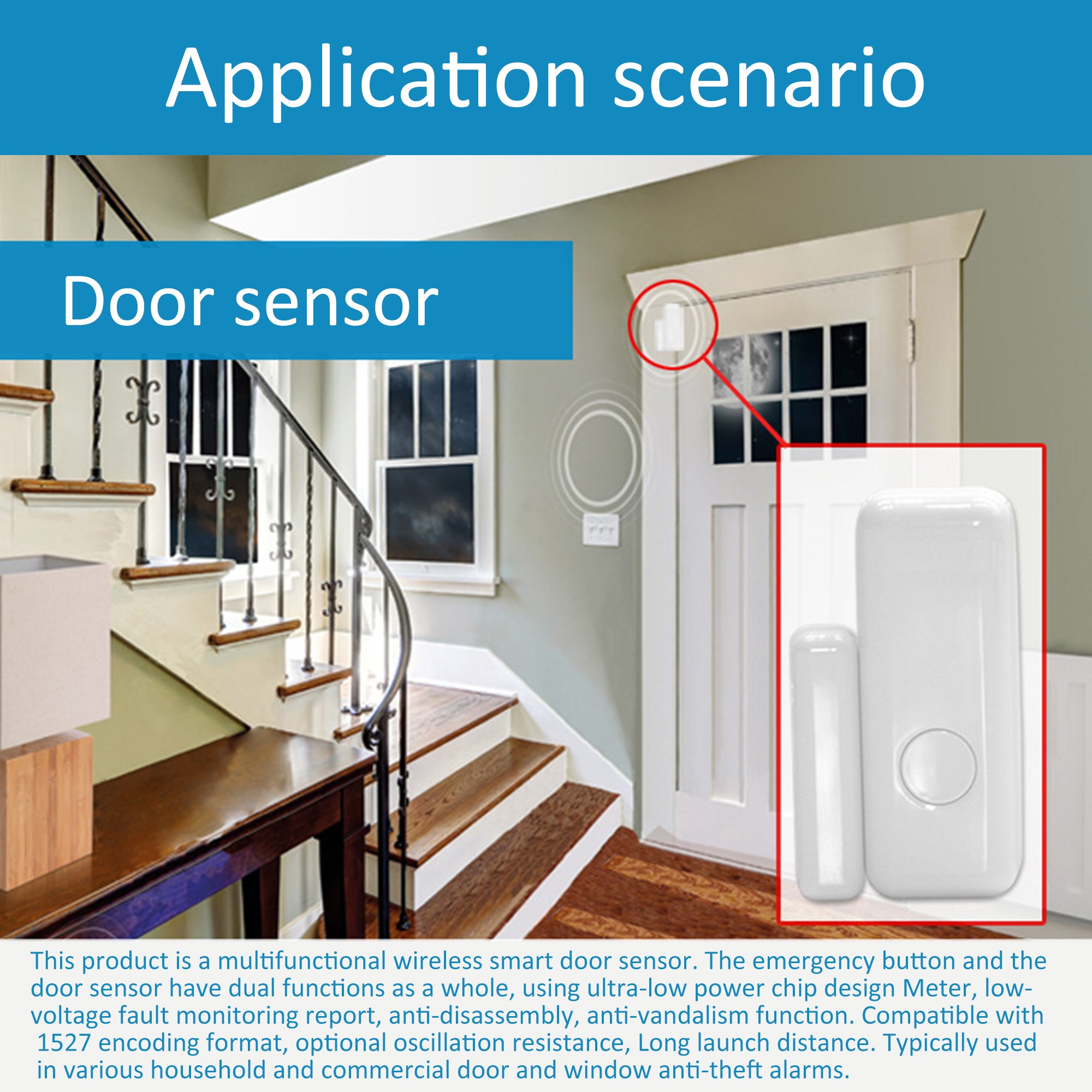 Wireless Door and Window Sensor 2Pcs – HEARTDECO