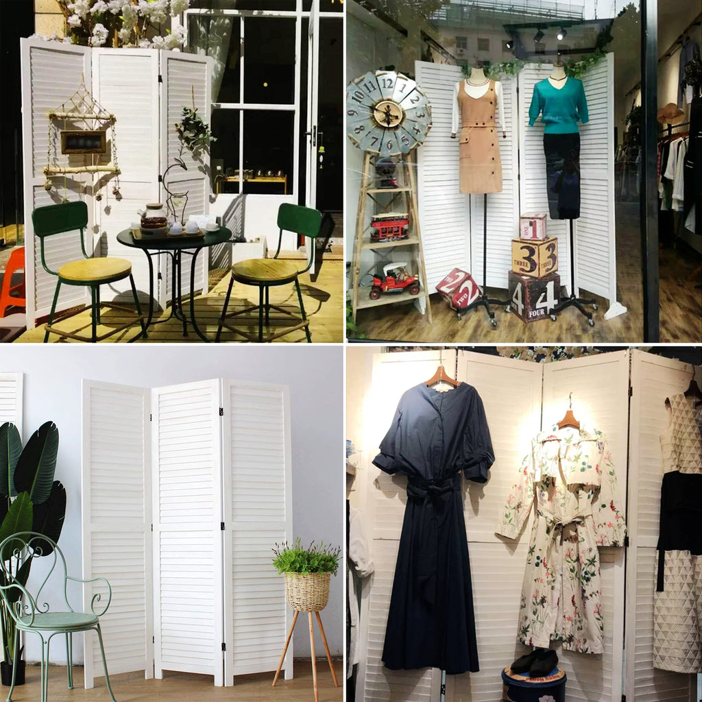 Three Panel Wooden Partition Screen – HEARTDECO