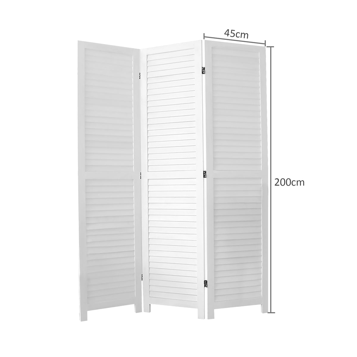 Three Panel Wooden Partition Screen – HEARTDECO