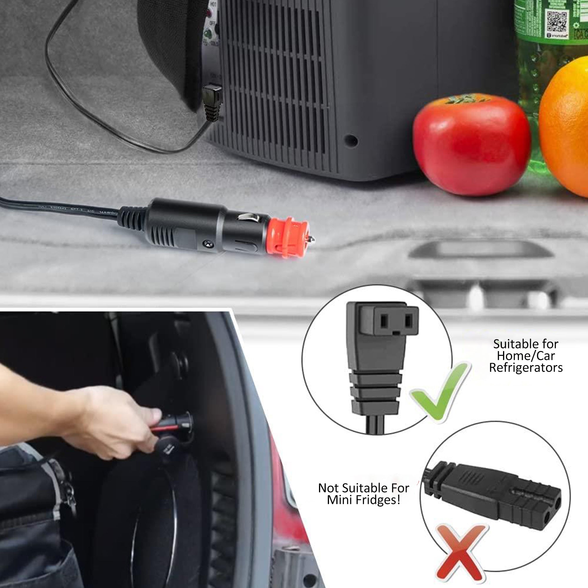 Car Refrigerator Power Adapter Set – HEARTDECO