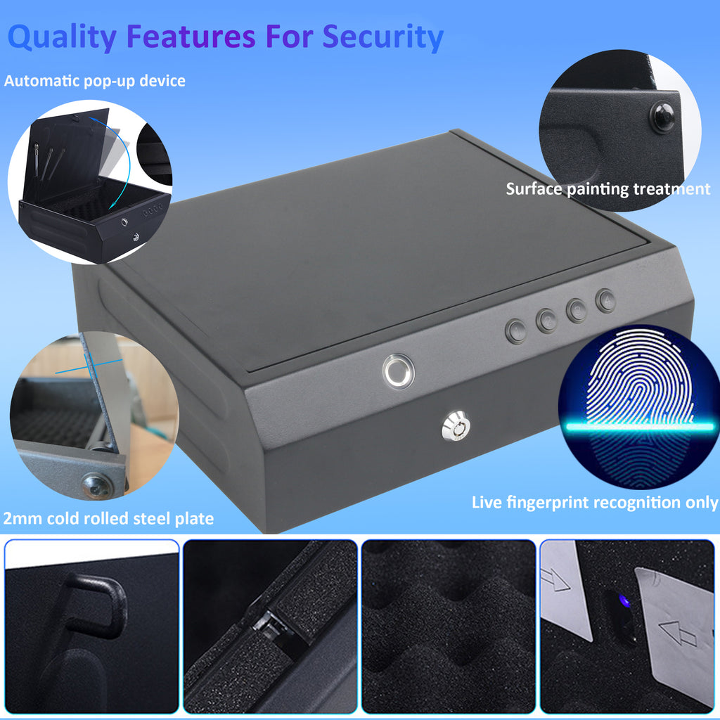 Fingerprint Biometric Lock Safe Box – HEARTDECO