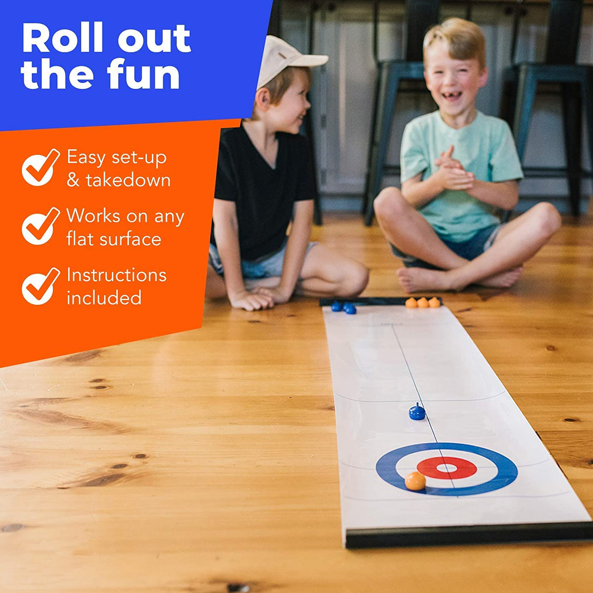 Kids Interactive Table Top Curling Game Set – HEARTDECO