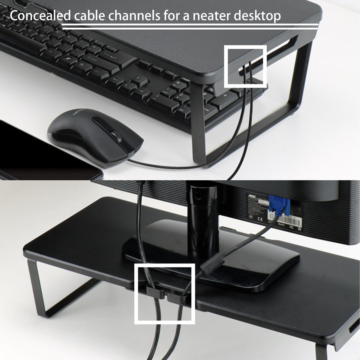 Metal Frame Monitor Riser Stand – HEARTDECO