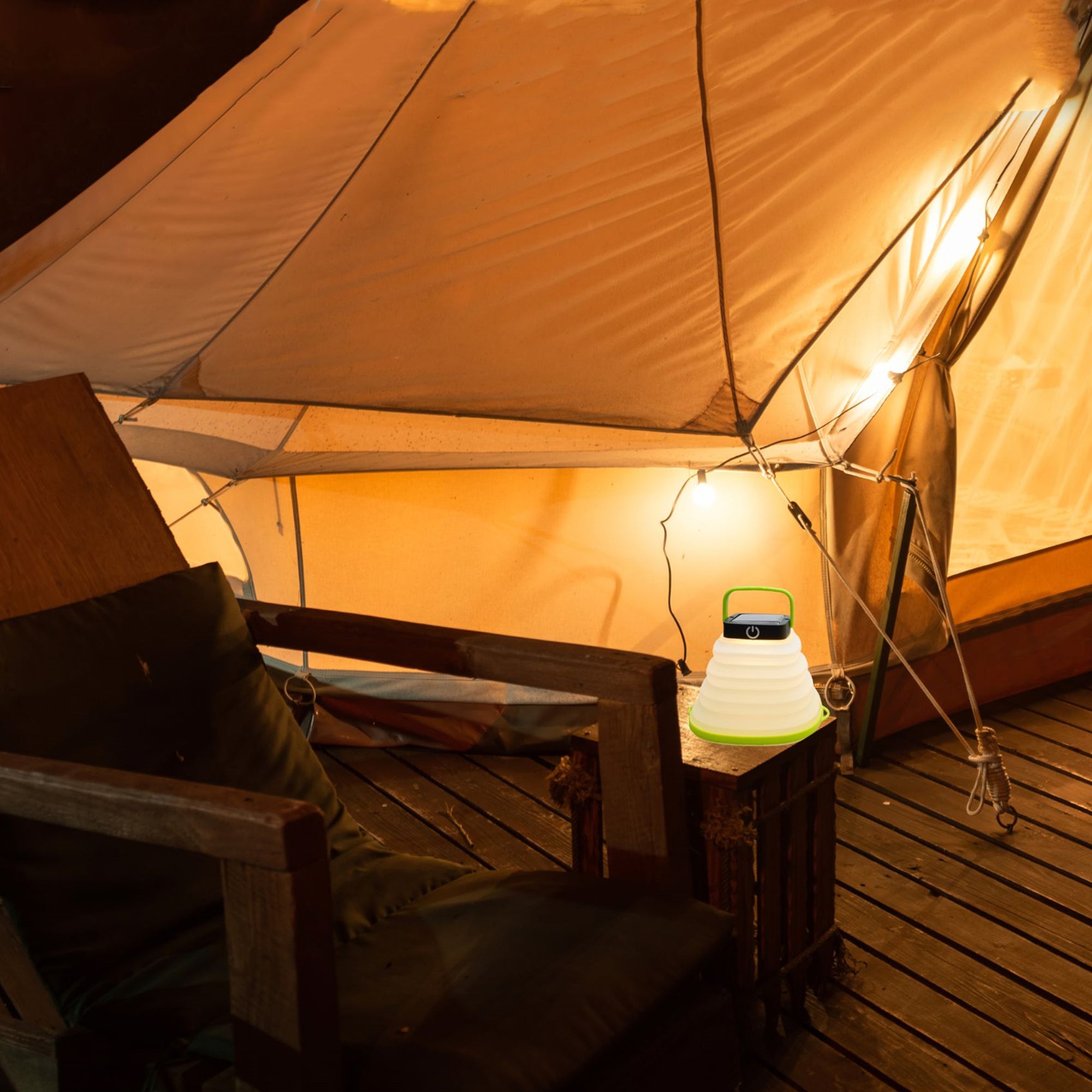 Collapsible Solar Camping Light Tent Lantern – HEARTDECO