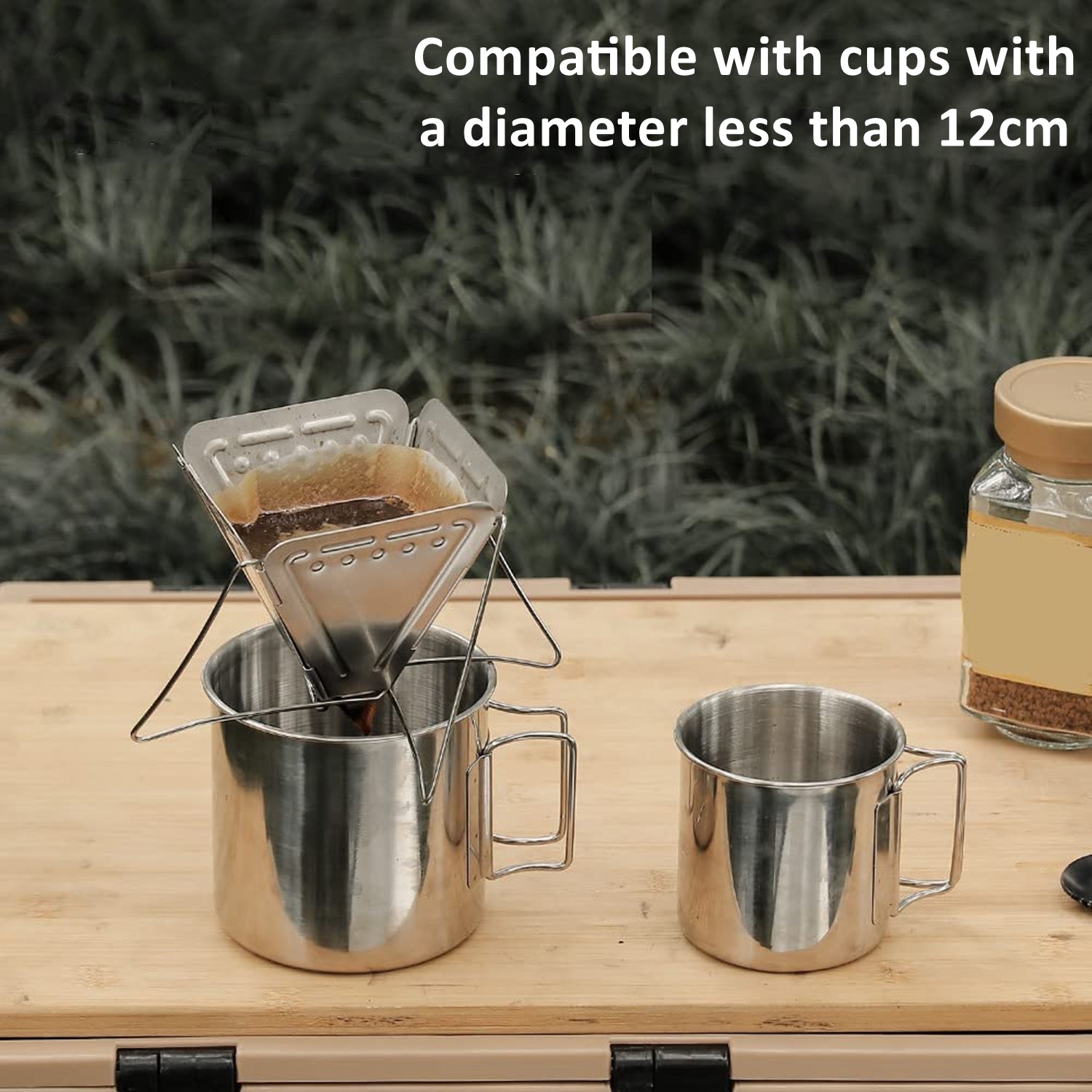 Camping Coffee Dripper Filter and Mini Cups Set – HEARTDECO