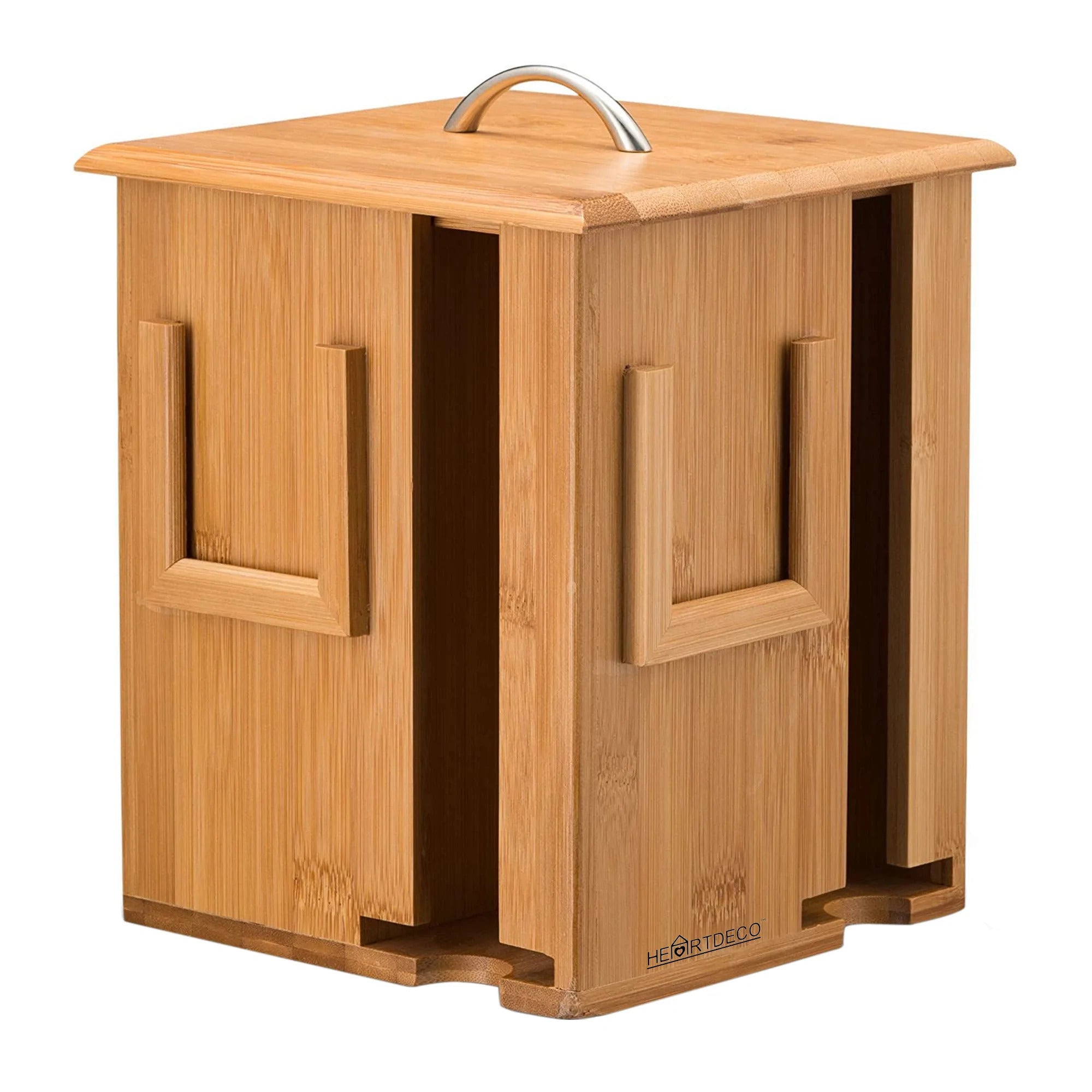 Rotating Bamboo Tea Bag Organizer Caddy – HEARTDECO