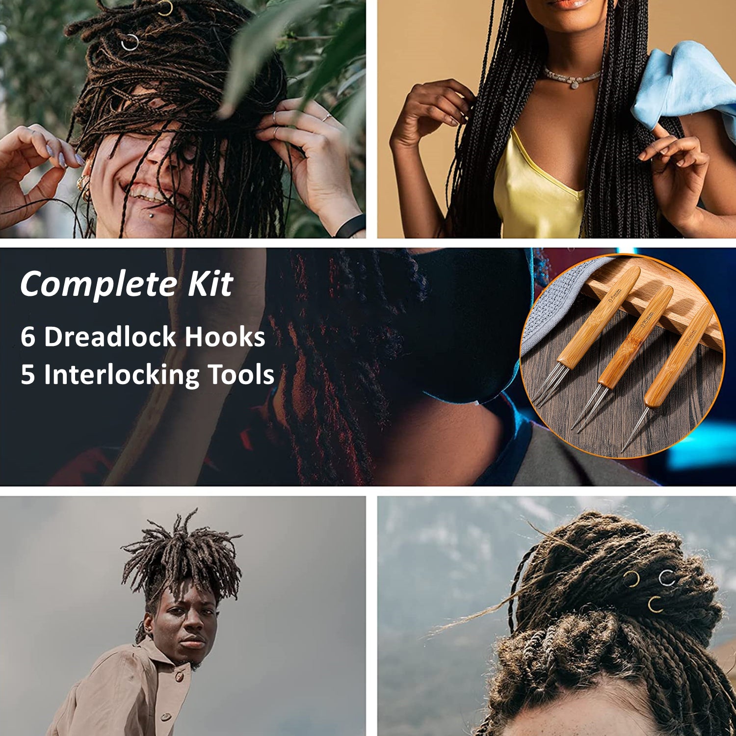 11PCs Dreadlocks Crochet Hook Tool Kit – HEARTDECO