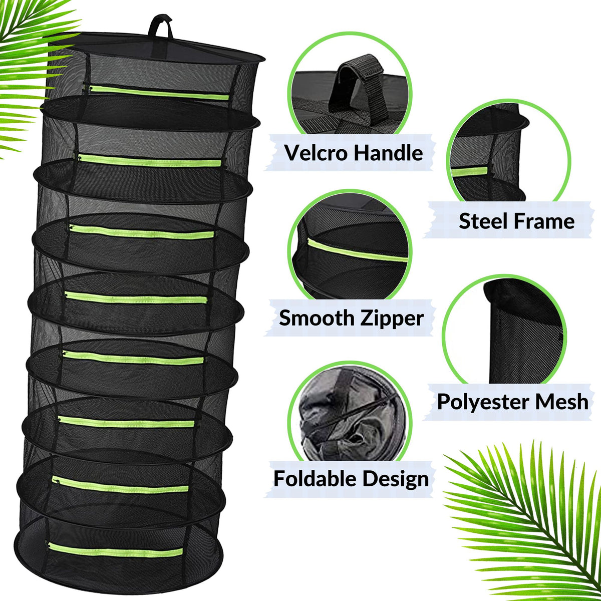 Sun Drying Rack Net with Garden Gloves & Scissors Set – HEARTDECO