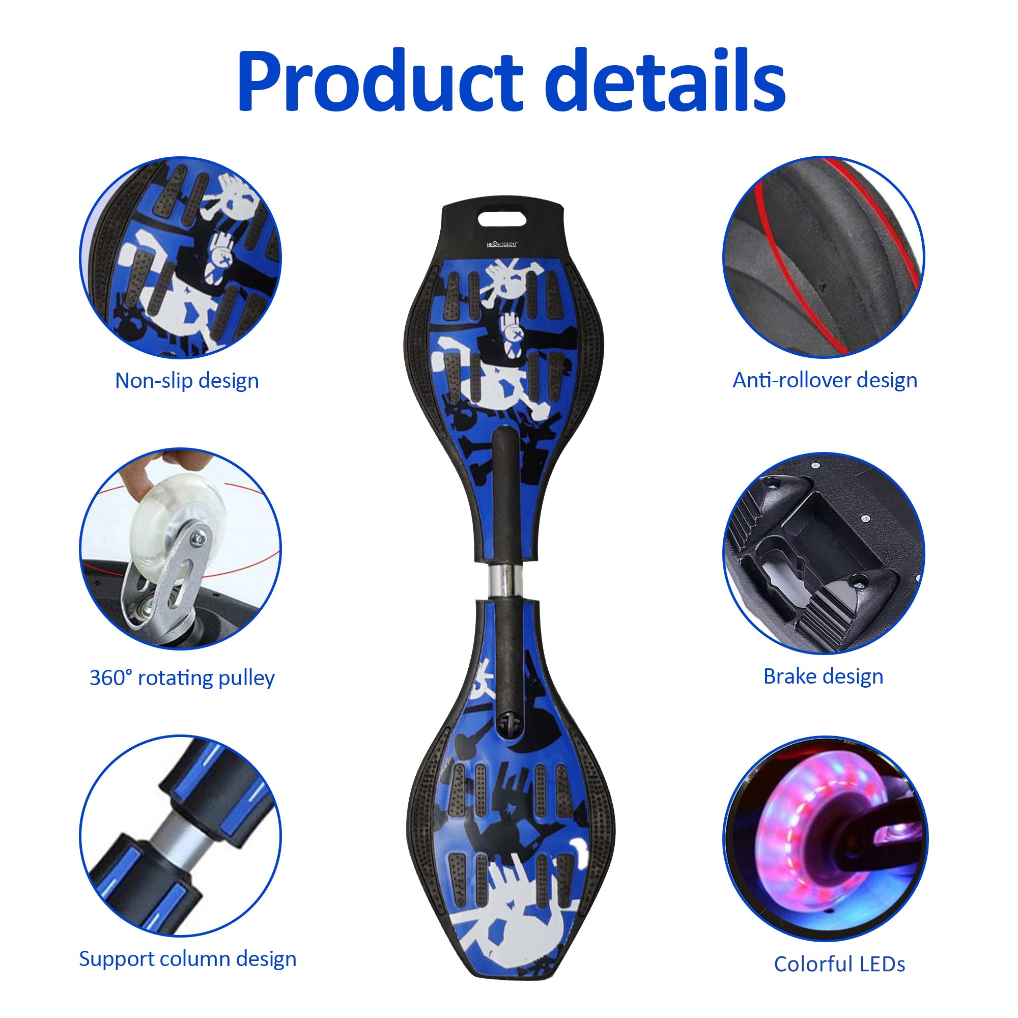 Junior Caster Wave Board J Board – HEARTDECO