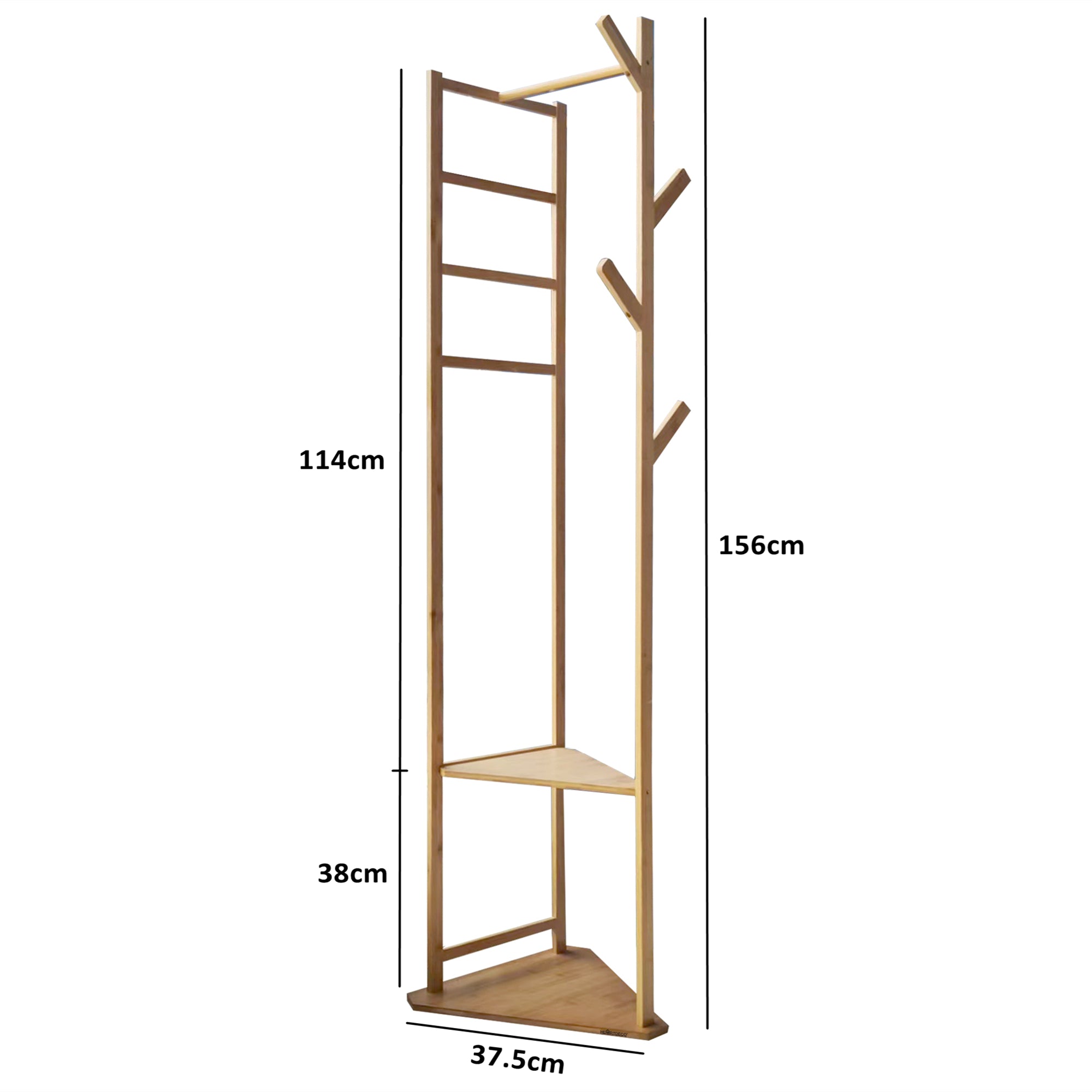 Triangular Bamboo Coat Rack – HEARTDECO