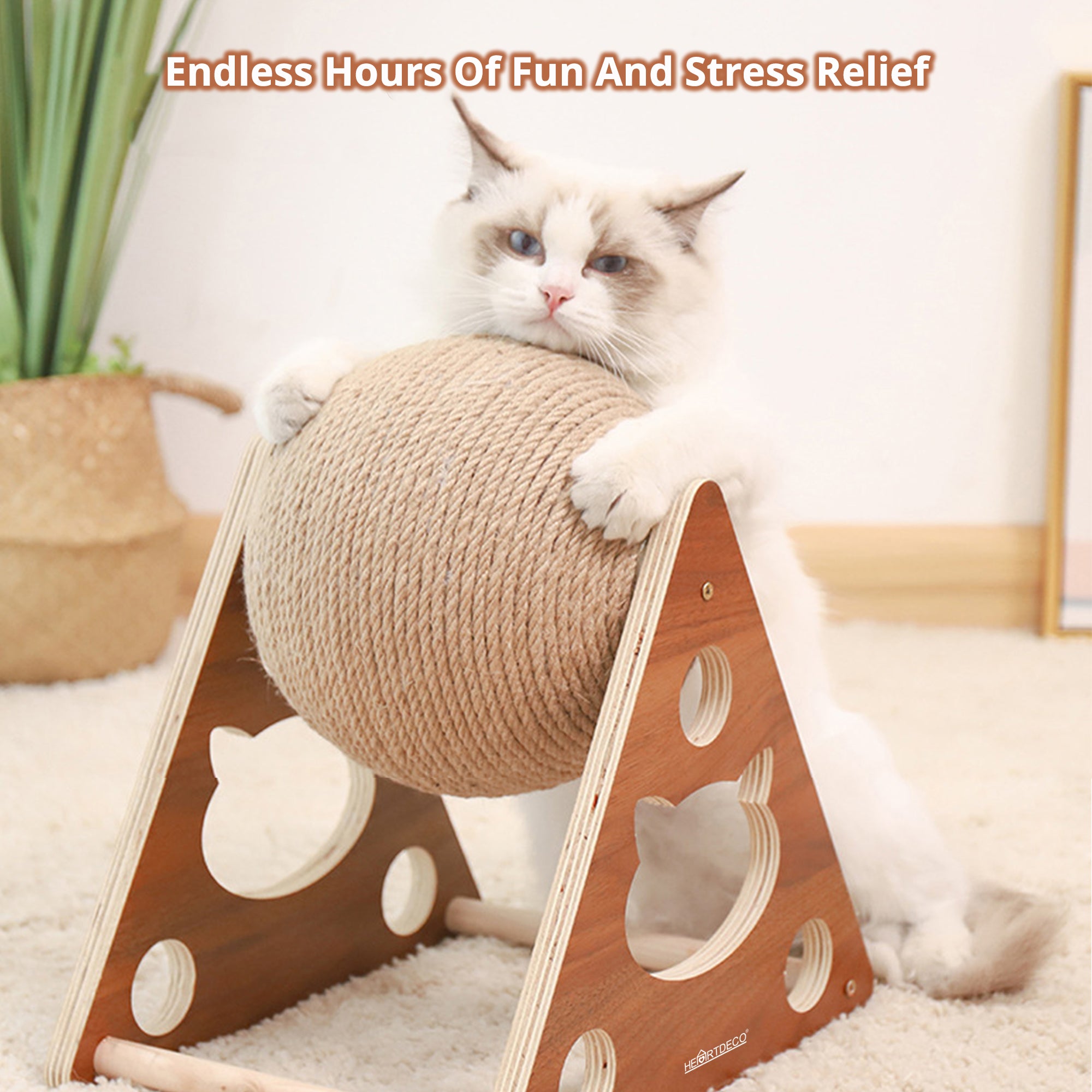 Cat Sisal Scratcher Ball – HEARTDECO