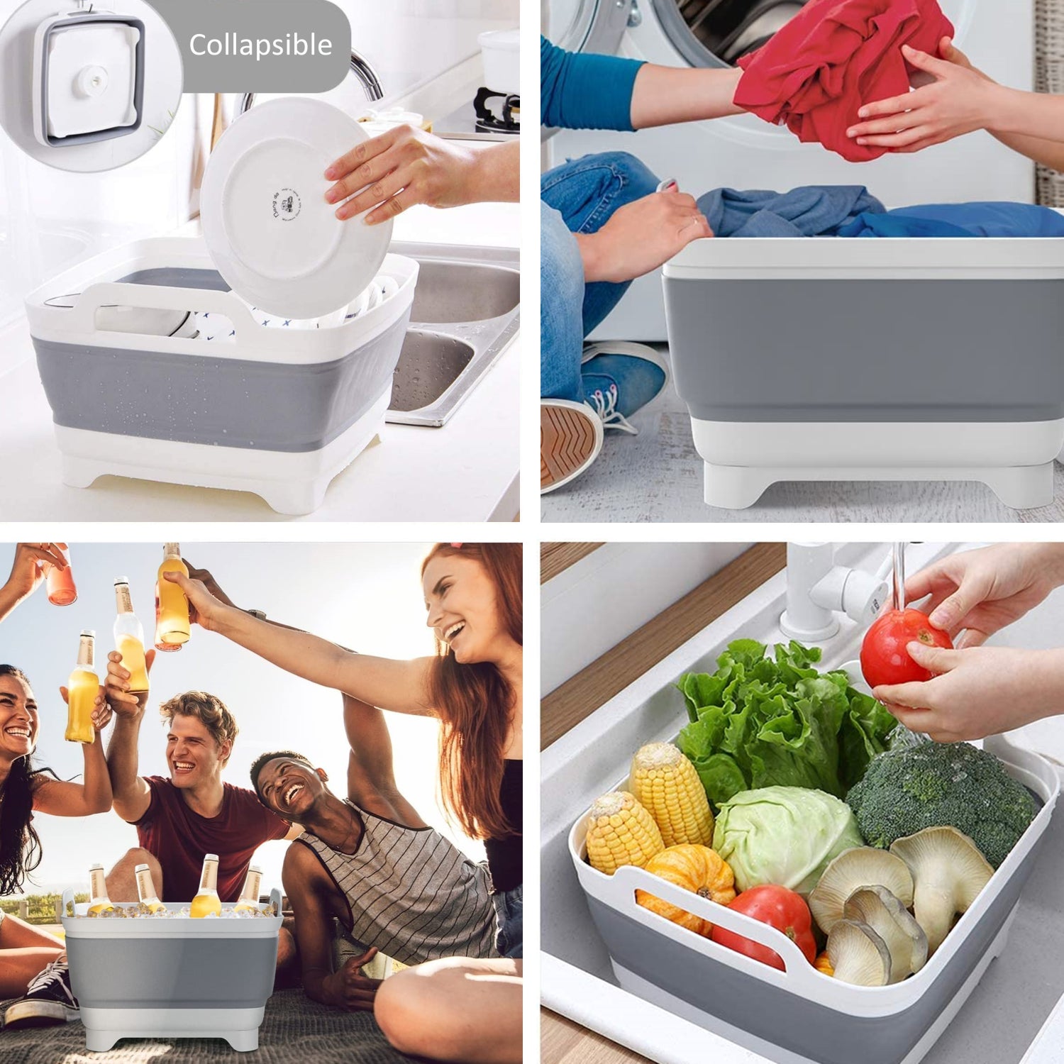 Collapsible Sink Basin With Drain Plug – HEARTDECO