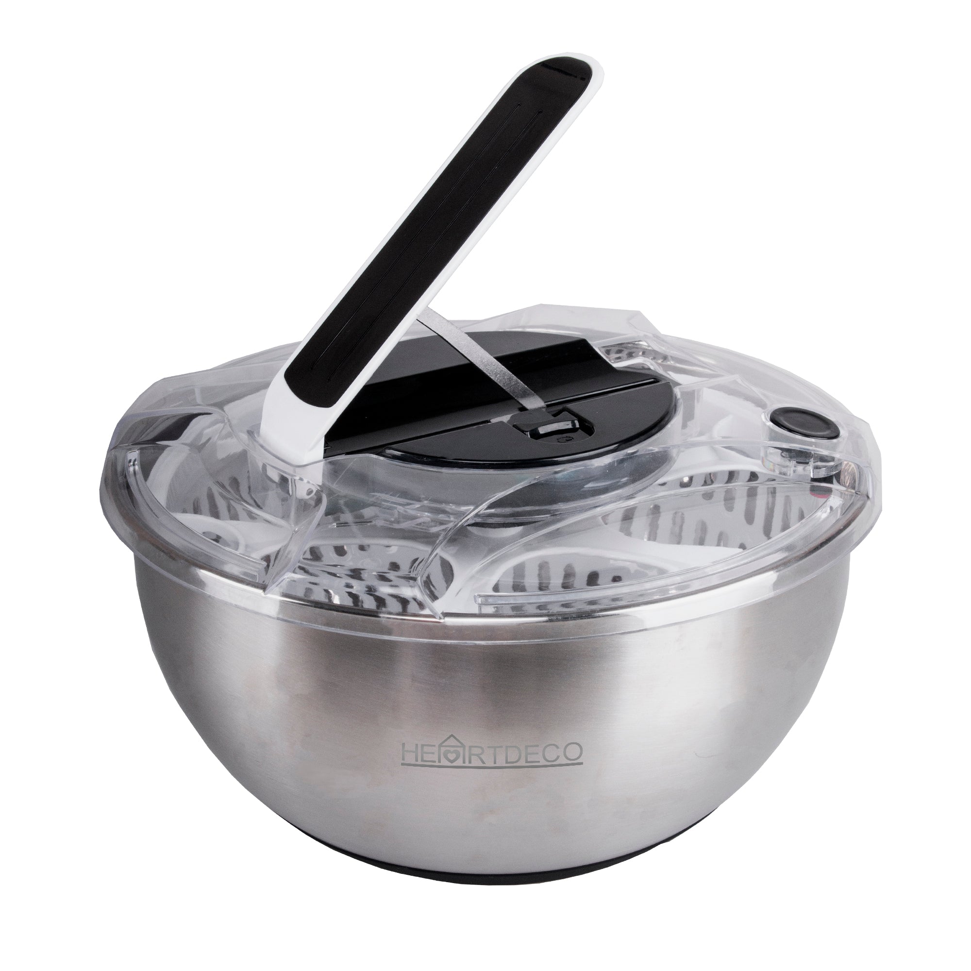 Stainless Steel Salad Bowl Spinner Colander 3.5L – HEARTDECO
